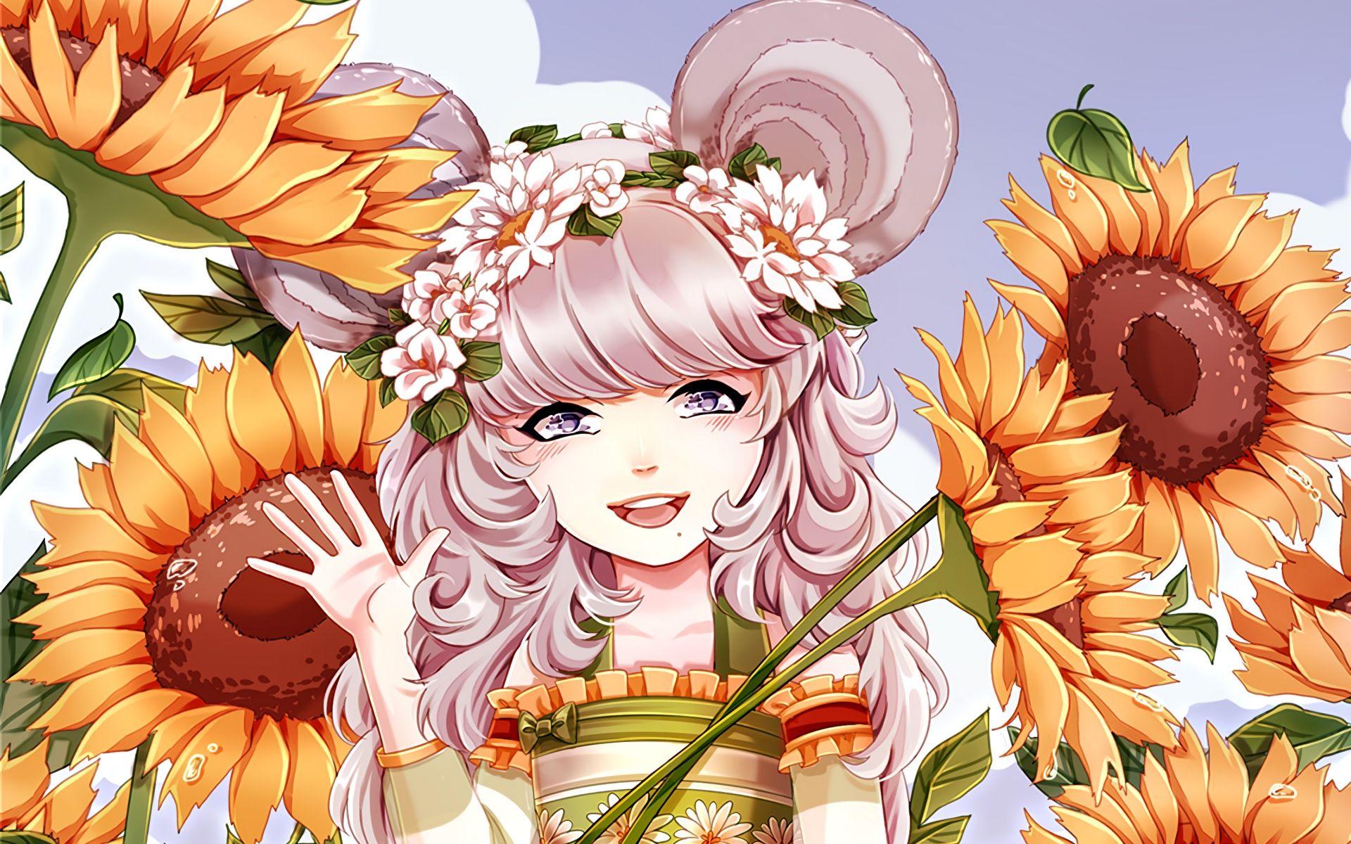 Sunflower Anime Wallpapers - Top Free Sunflower Anime Backgrounds ...