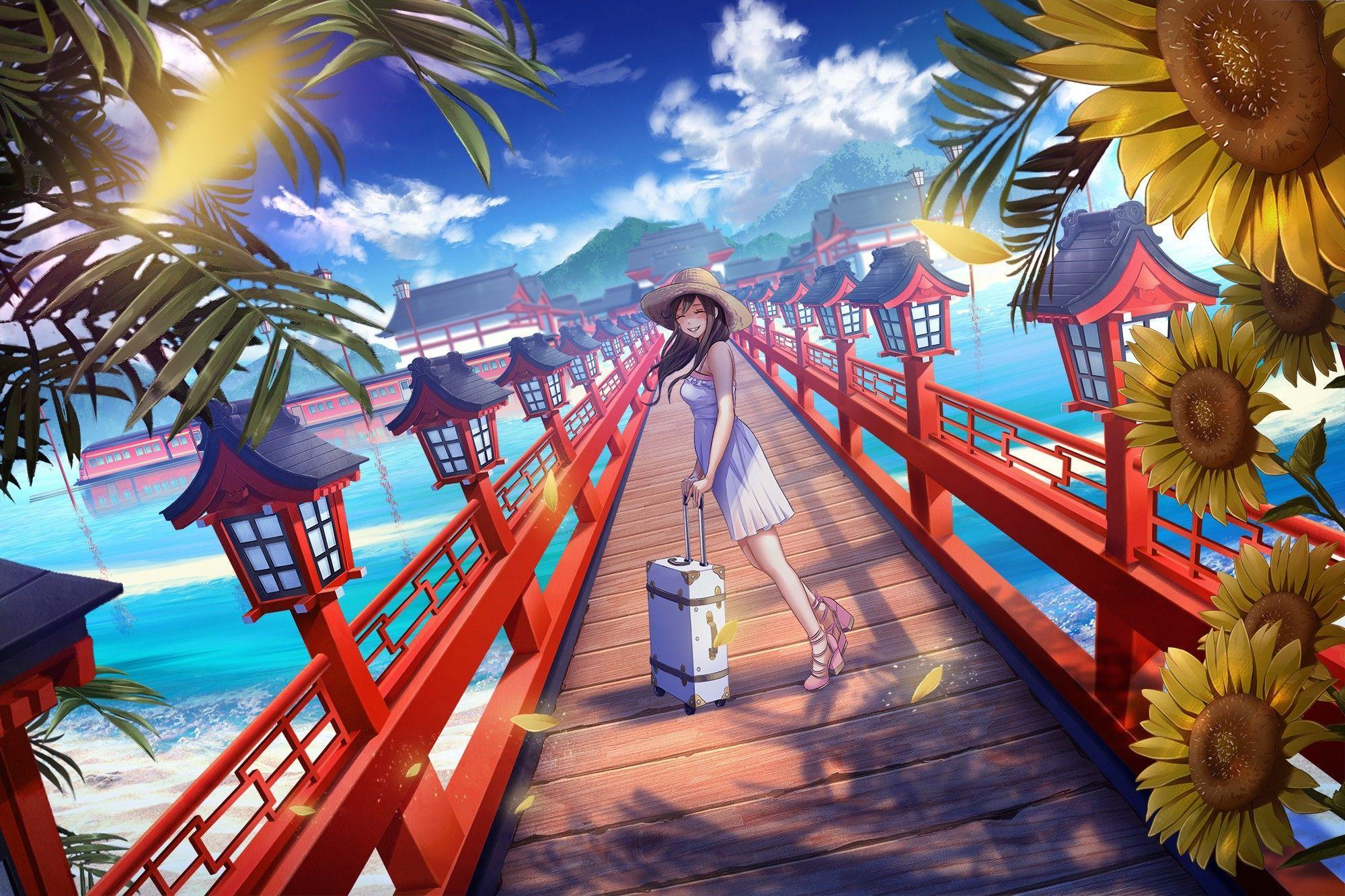 Anime Summer Beach Wallpapers - Top Free Anime Summer Beach Backgrounds ...