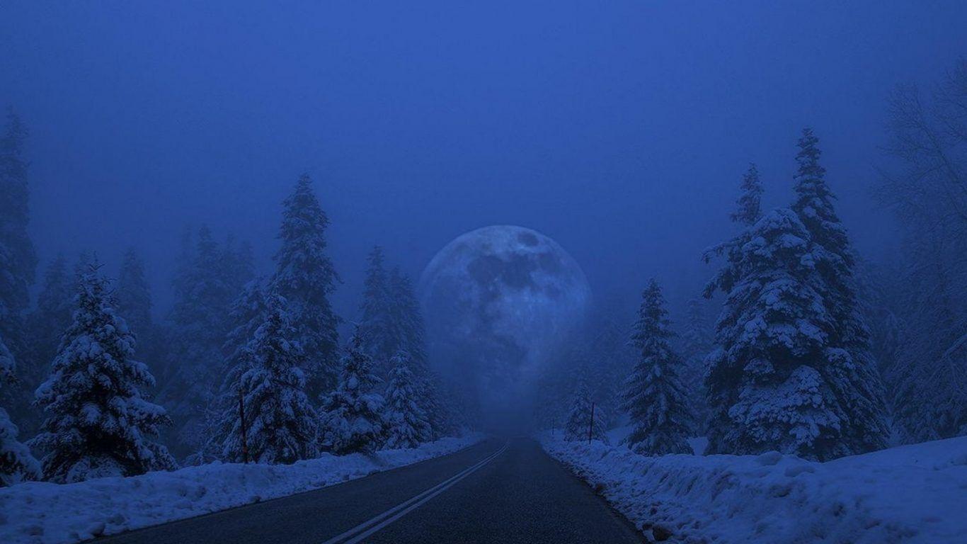 Winter Moon Wallpapers - Top Free Winter Moon Backgrounds - WallpaperAccess