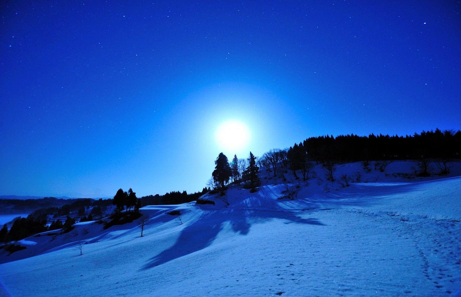 Winter Moon Wallpapers - Top Free Winter Moon Backgrounds - WallpaperAccess