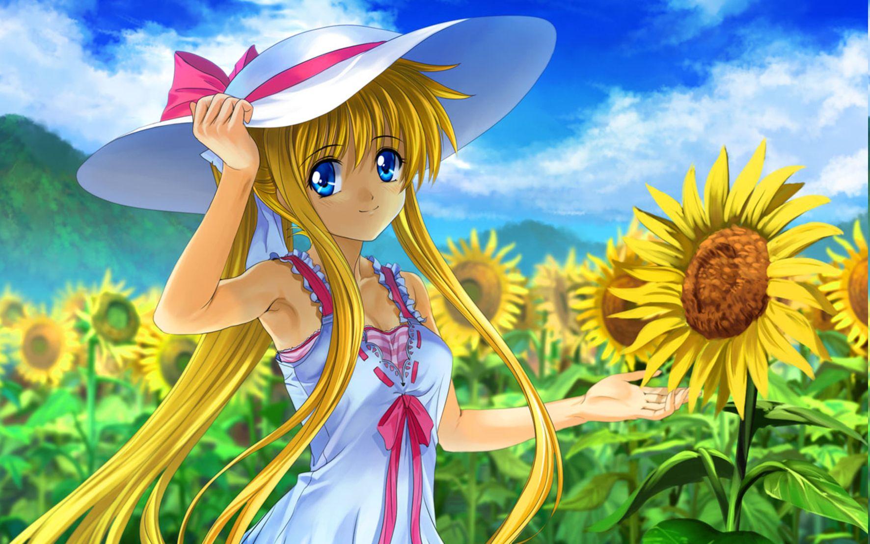 Anime Sunflower Wallpapers - Top Free Anime Sunflower Backgrounds ...
