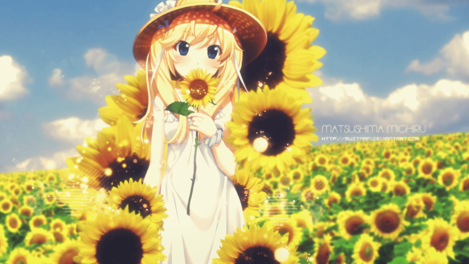 Anime Sunflower Wallpapers - Top Free Anime Sunflower Backgrounds ...
