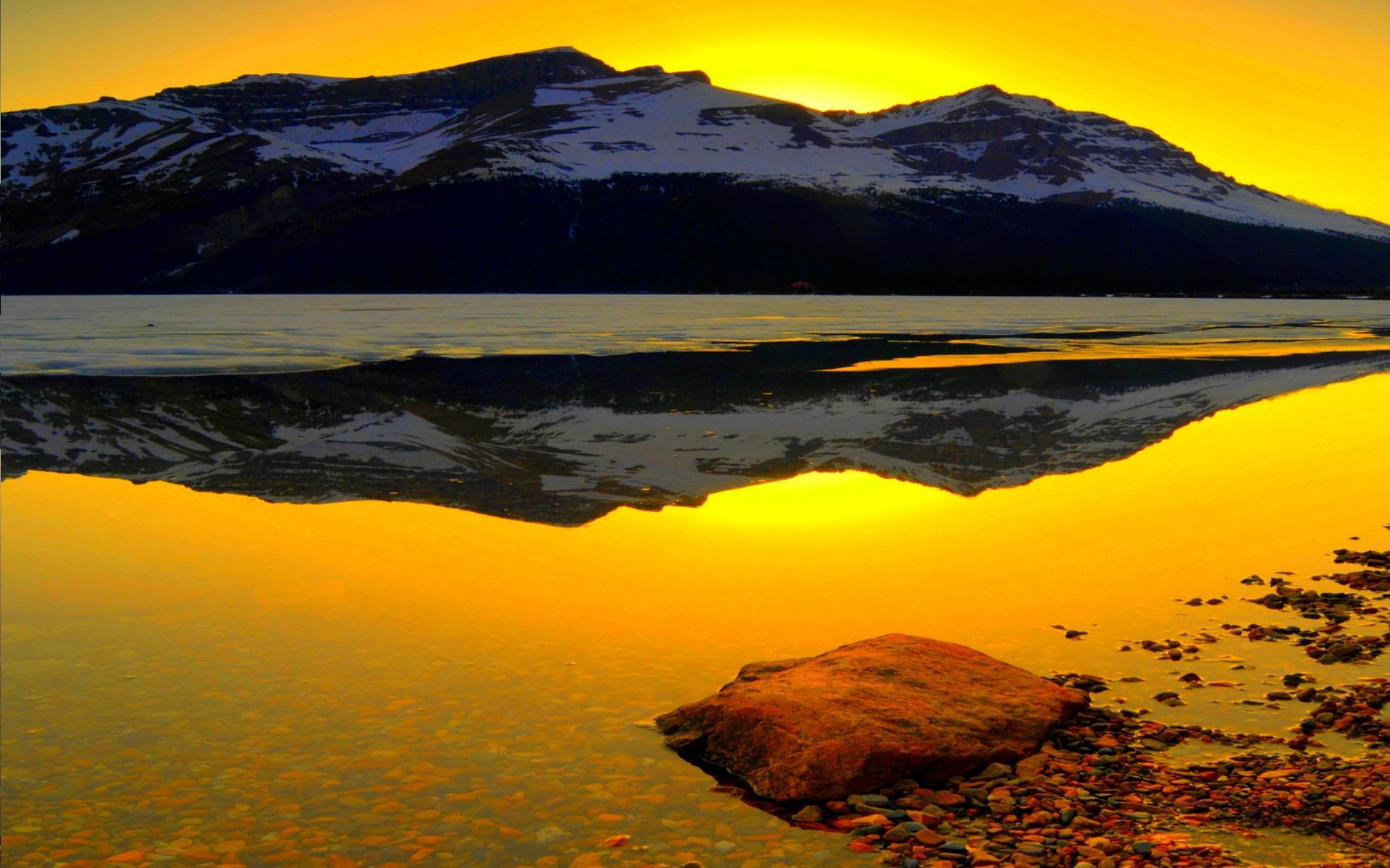 Mountain Lake Sunset Wallpapers - Top Free Mountain Lake Sunset ...
