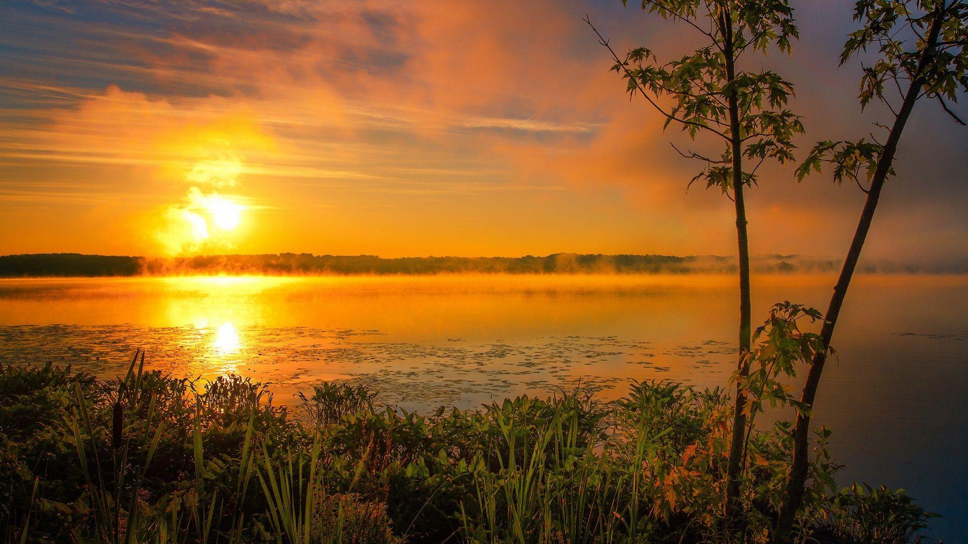 Summer Lake Sunset Wallpapers - Top Free Summer Lake Sunset Backgrounds ...