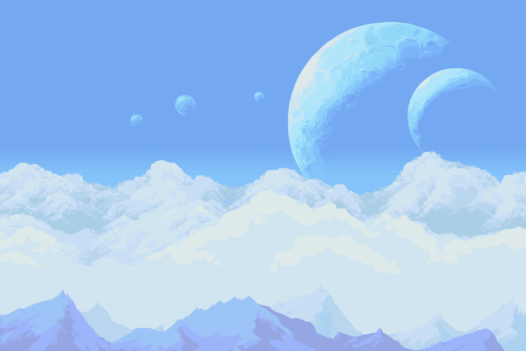 Pixel Art Clouds Wallpapers - Top Free Pixel Art Clouds Backgrounds ...