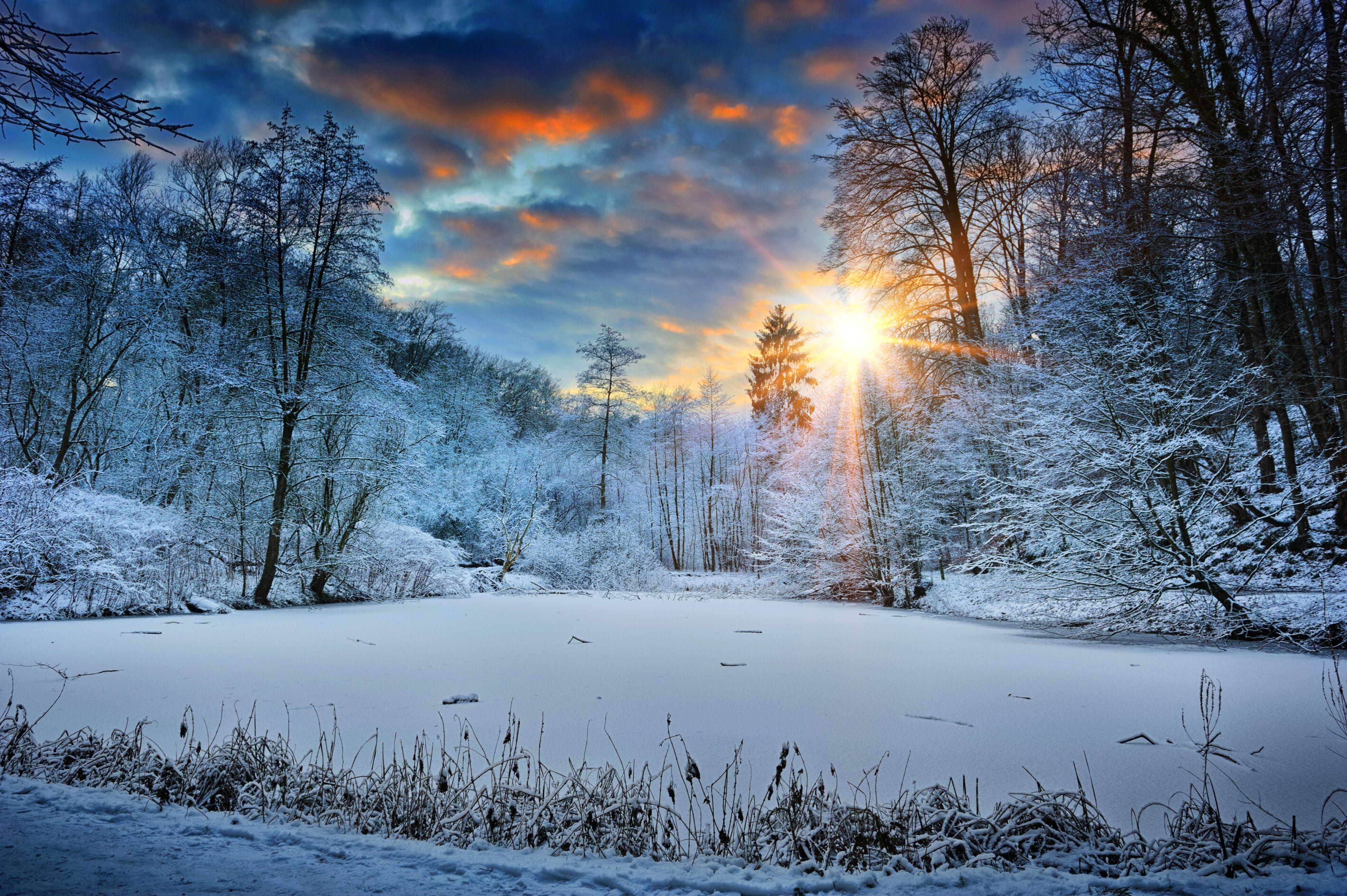 Snow Landscape Wallpapers - Top Free Snow Landscape Backgrounds ...