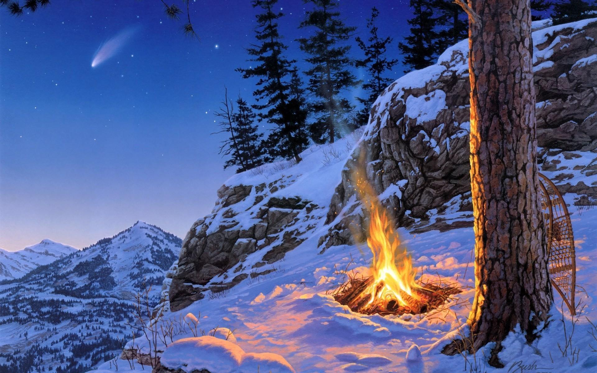 Snow Landscape Wallpapers - Top Free Snow Landscape Backgrounds ...