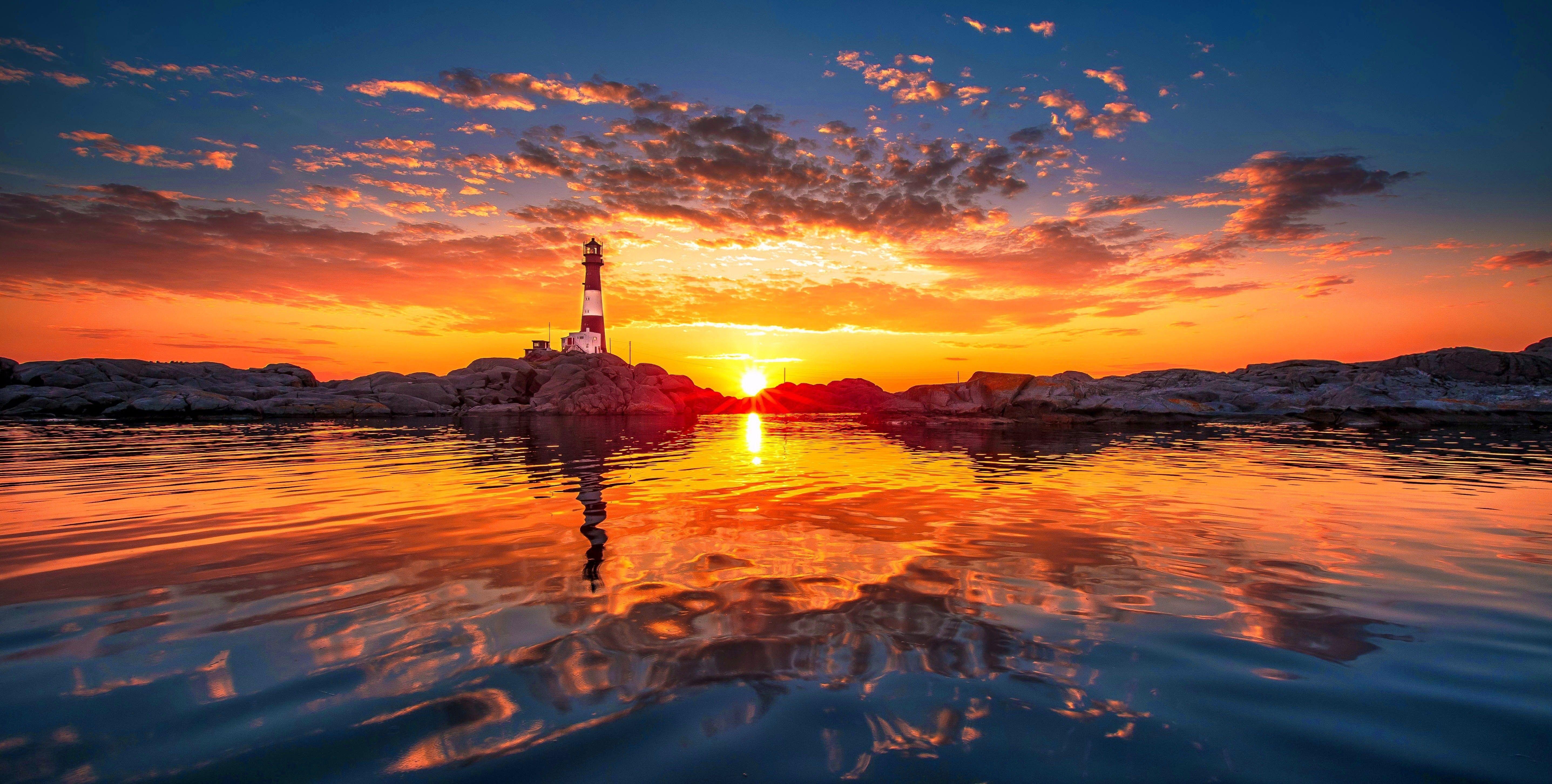 Lighthouse Sunset Wallpapers - Top Free Lighthouse Sunset Backgrounds ...