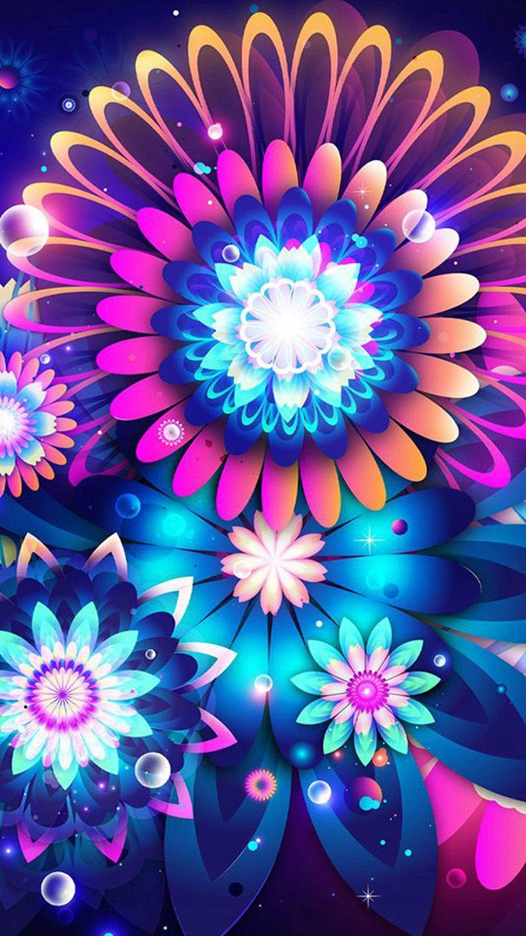 Colorful Flowers iPhone Wallpapers - Top Free Colorful Flowers iPhone ...