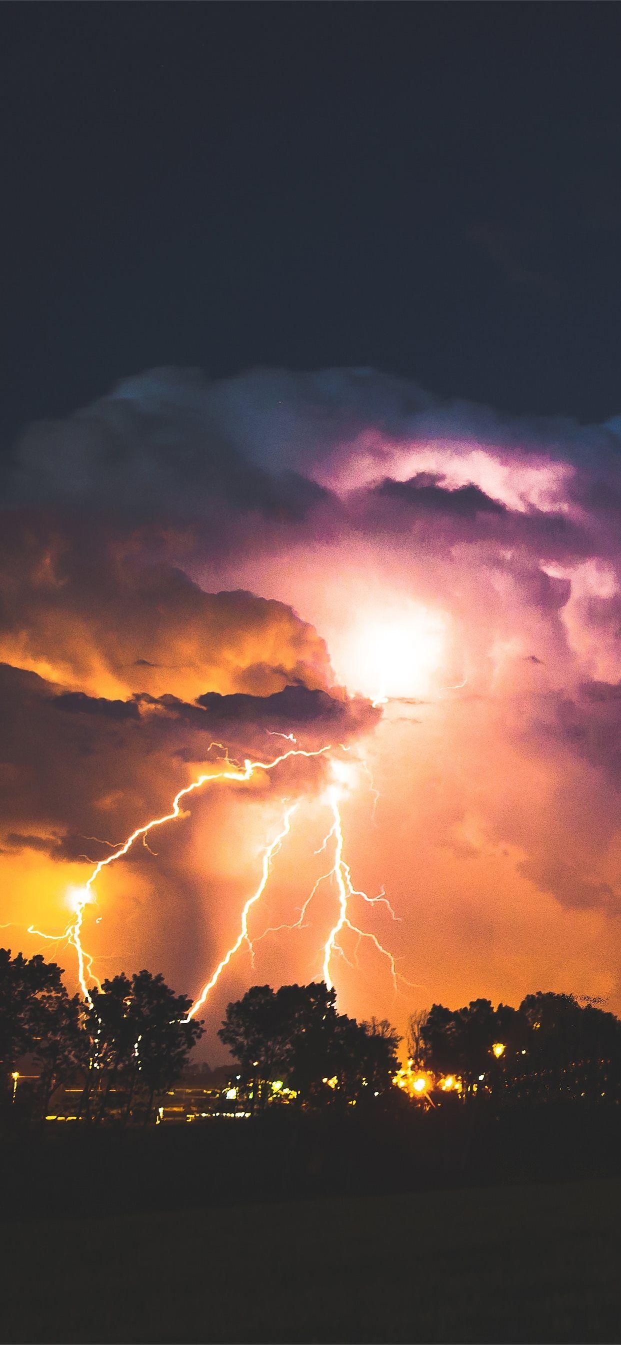 Orange Lightning Wallpapers - Top Free Orange Lightning Backgrounds ...