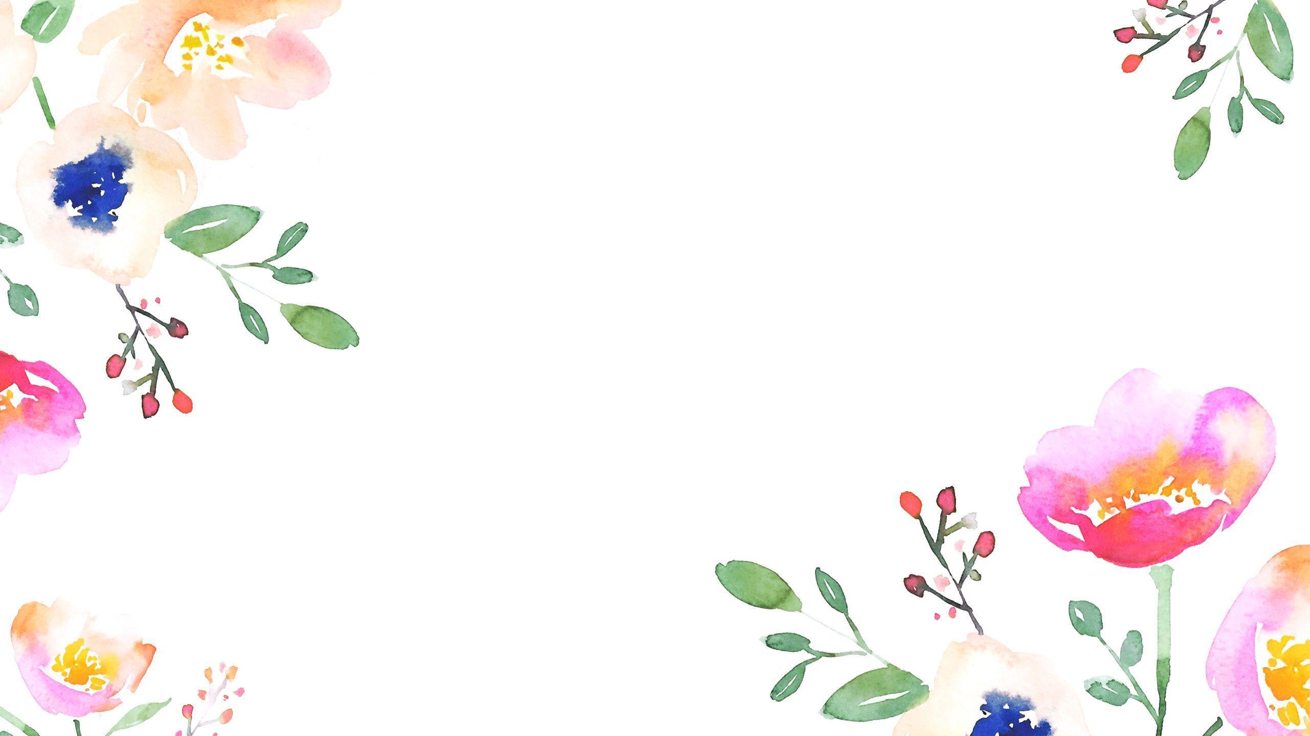 Watercolor Floral Laptop Wallpapers - Top Free Watercolor Floral Laptop ...