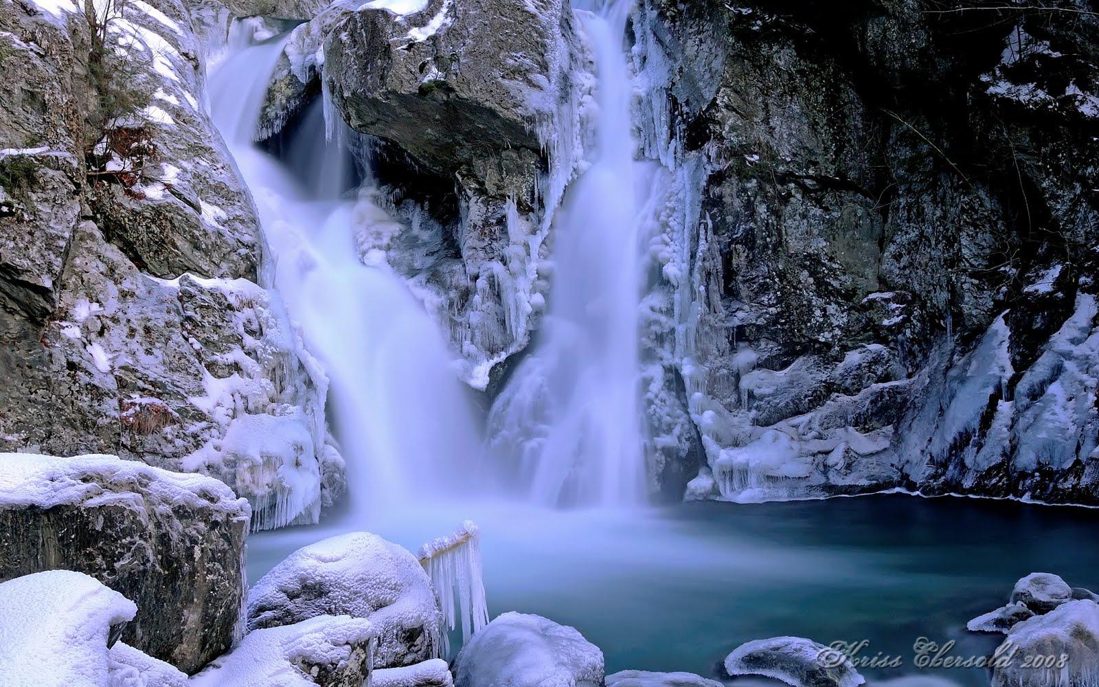 Winter Waterfall Wallpapers - Top Free Winter Waterfall Backgrounds ...