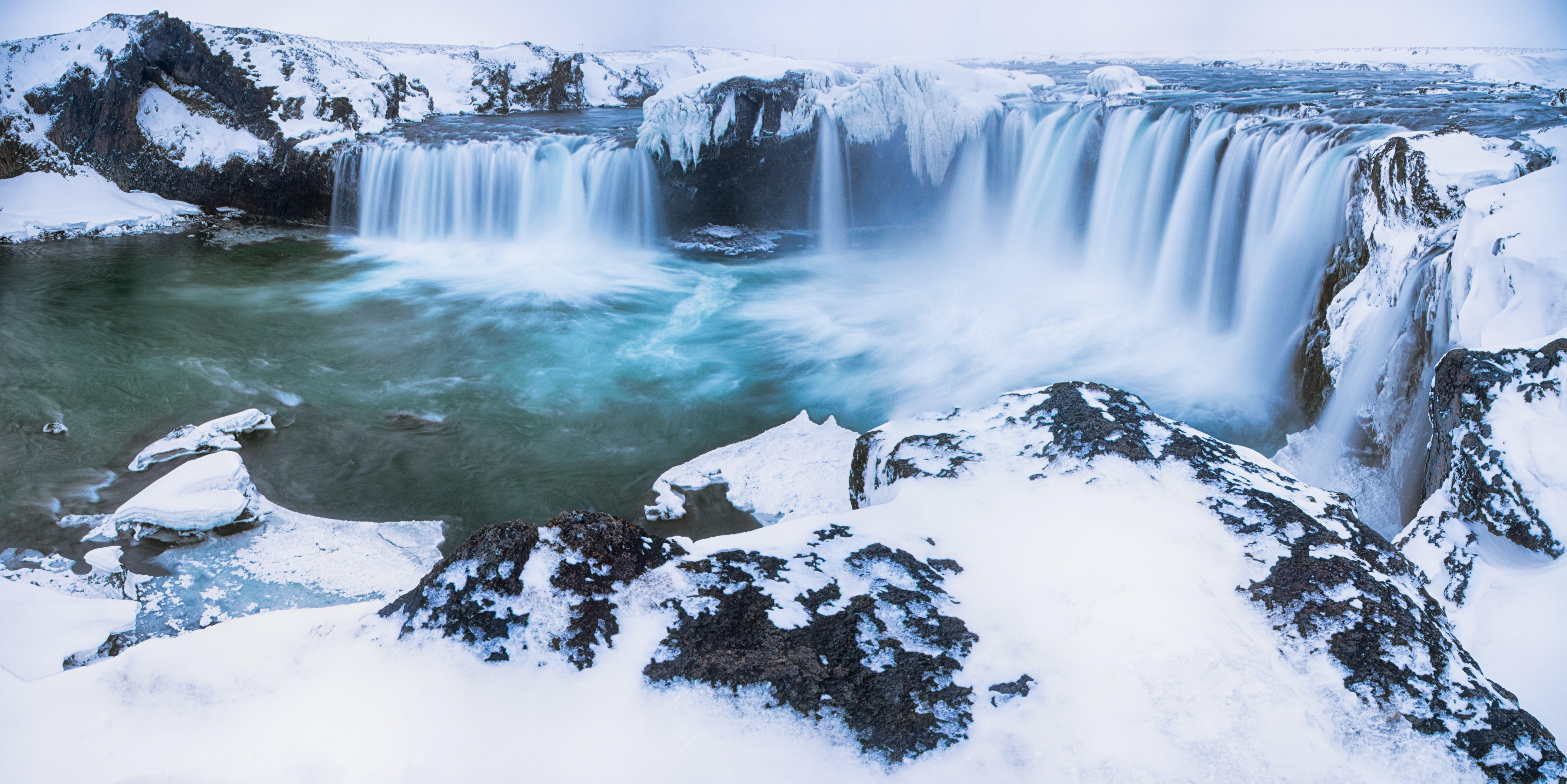 Winter Waterfall Wallpapers - Top Free Winter Waterfall Backgrounds ...
