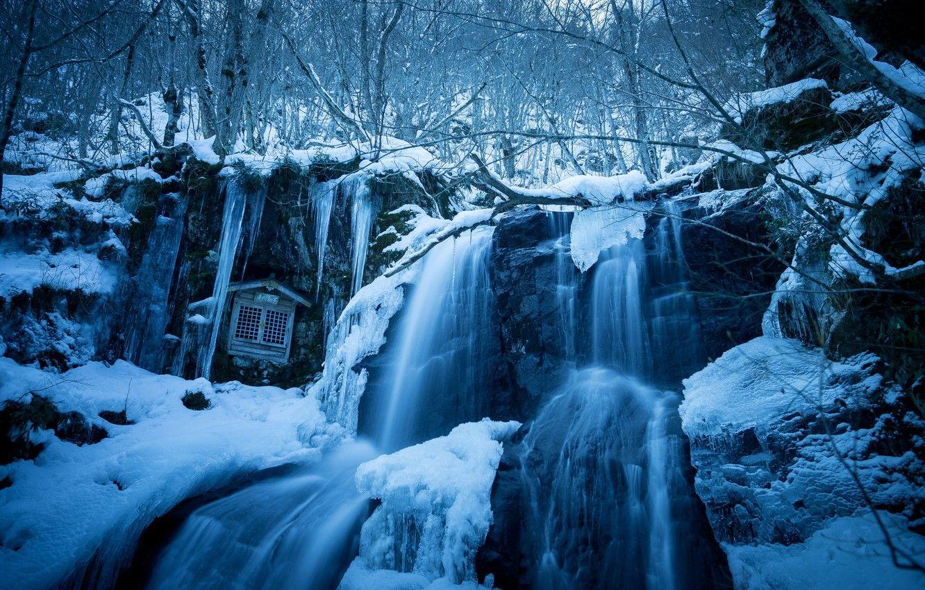 Winter Waterfall Wallpapers - Top Free Winter Waterfall Backgrounds ...