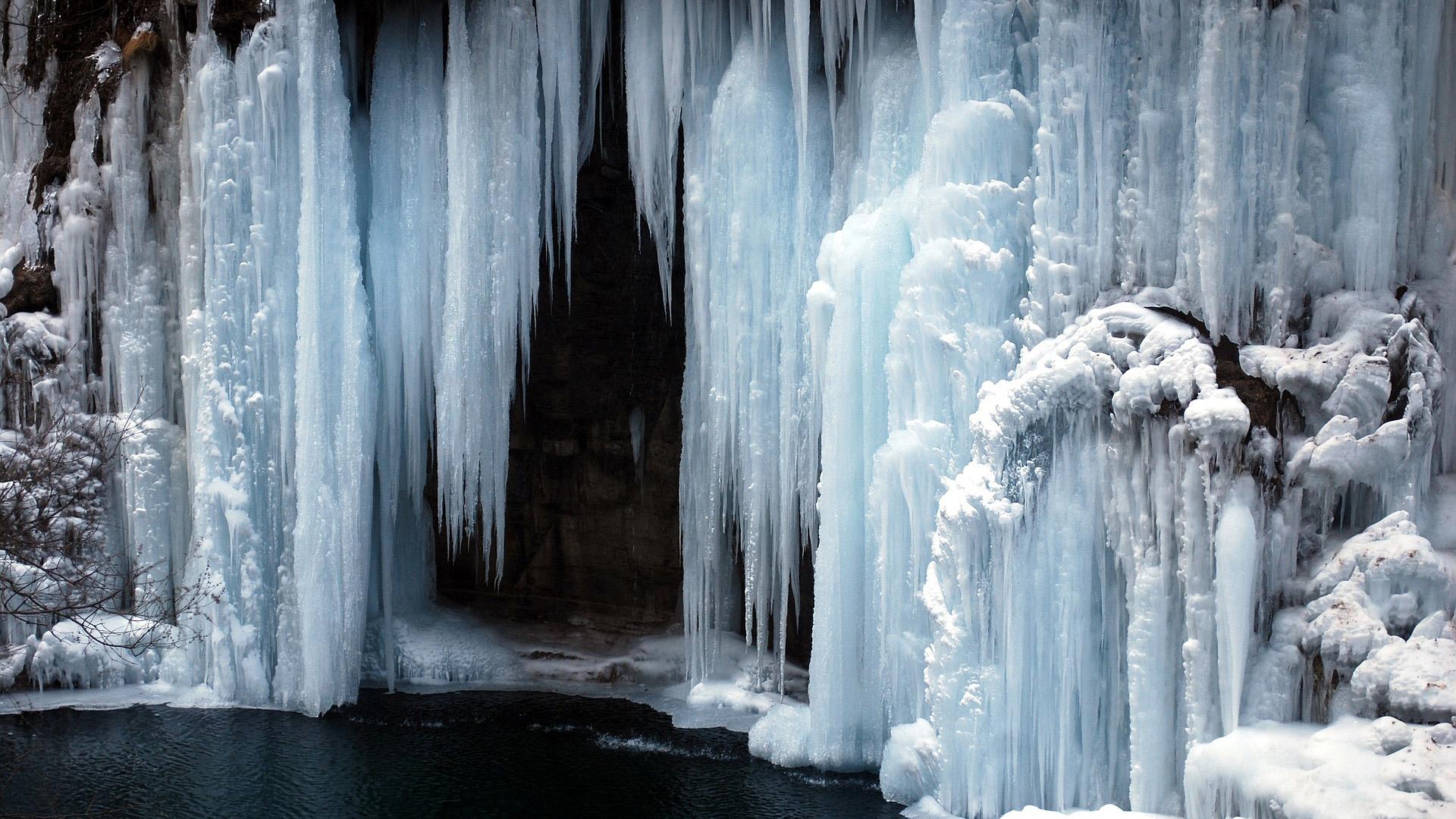 Winter Waterfall Wallpapers - Top Free Winter Waterfall Backgrounds ...