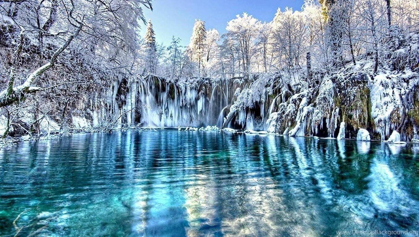 Winter Waterfall Wallpapers - Top Free Winter Waterfall Backgrounds ...