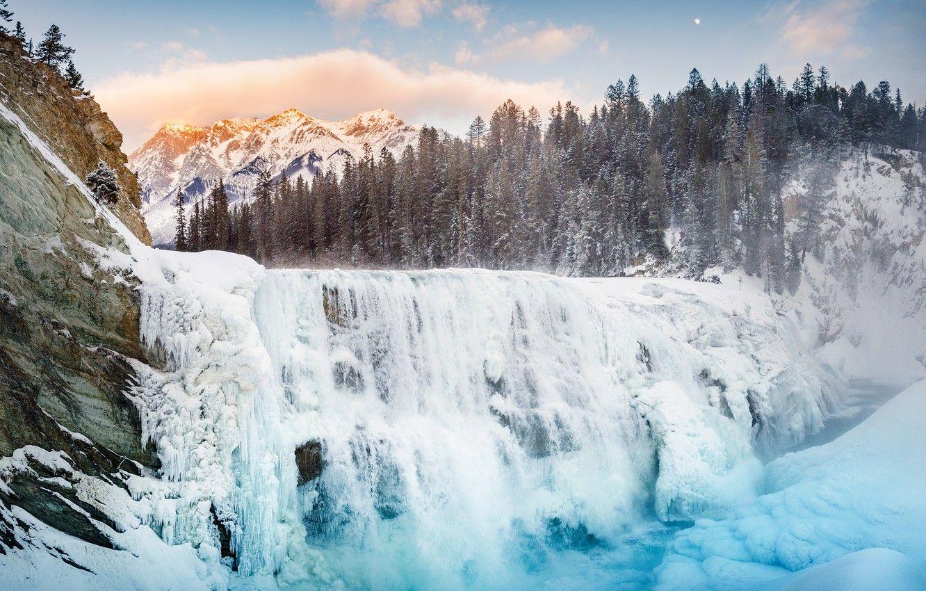 Winter Waterfall Wallpapers - Top Free Winter Waterfall Backgrounds ...