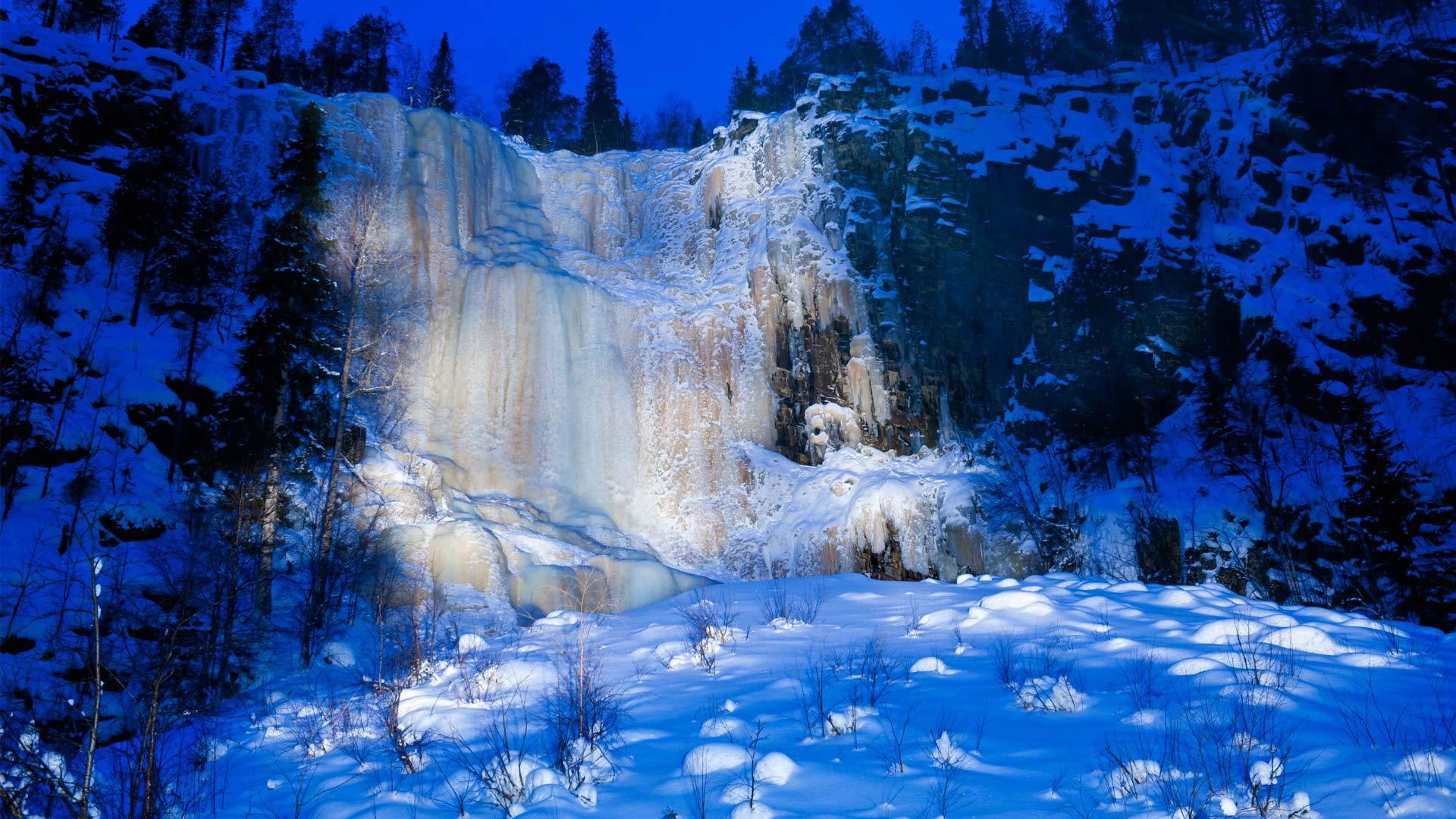 Winter Waterfall Wallpapers - Top Free Winter Waterfall Backgrounds ...