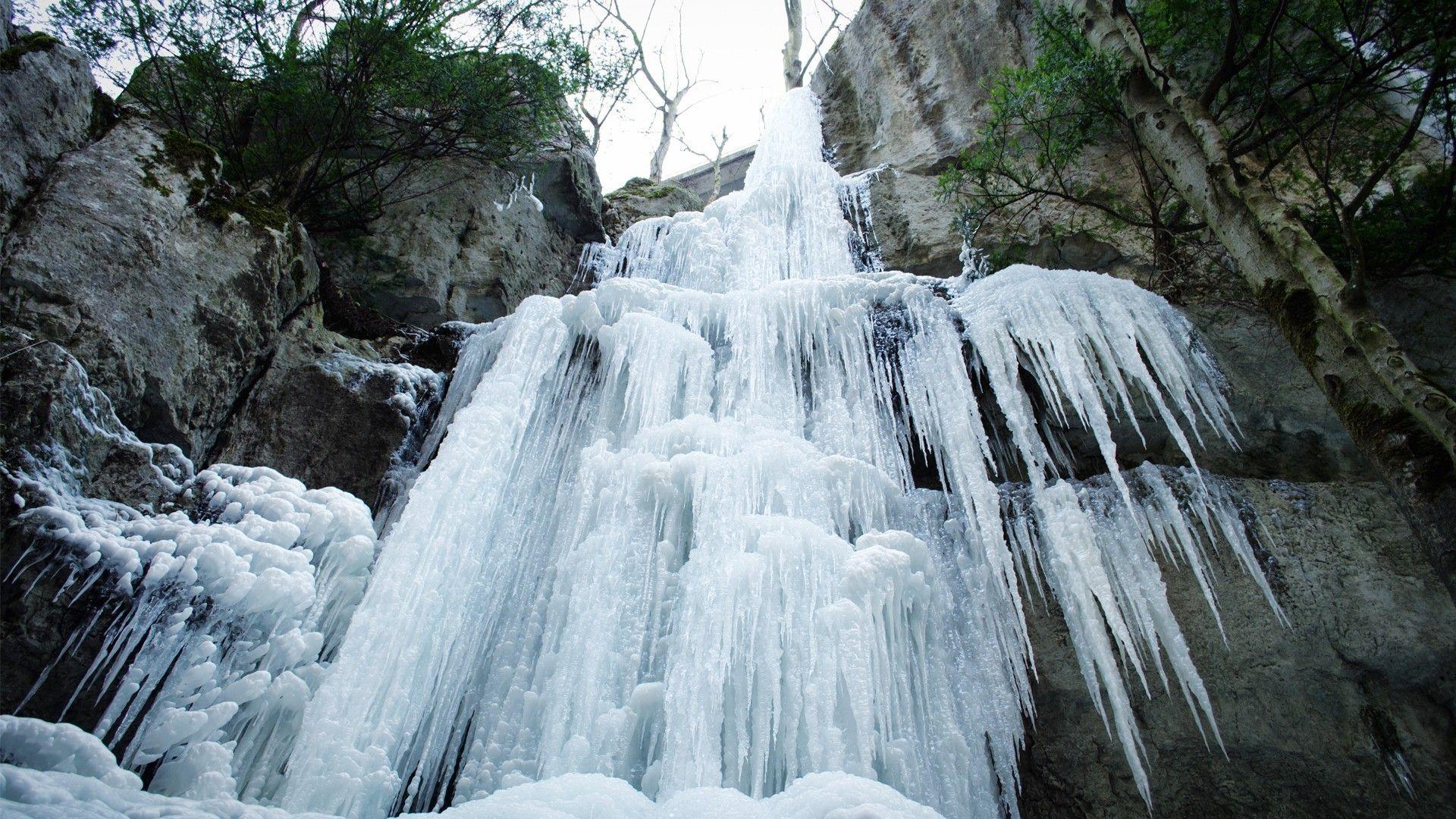 Winter Waterfall Wallpapers - Top Free Winter Waterfall Backgrounds ...