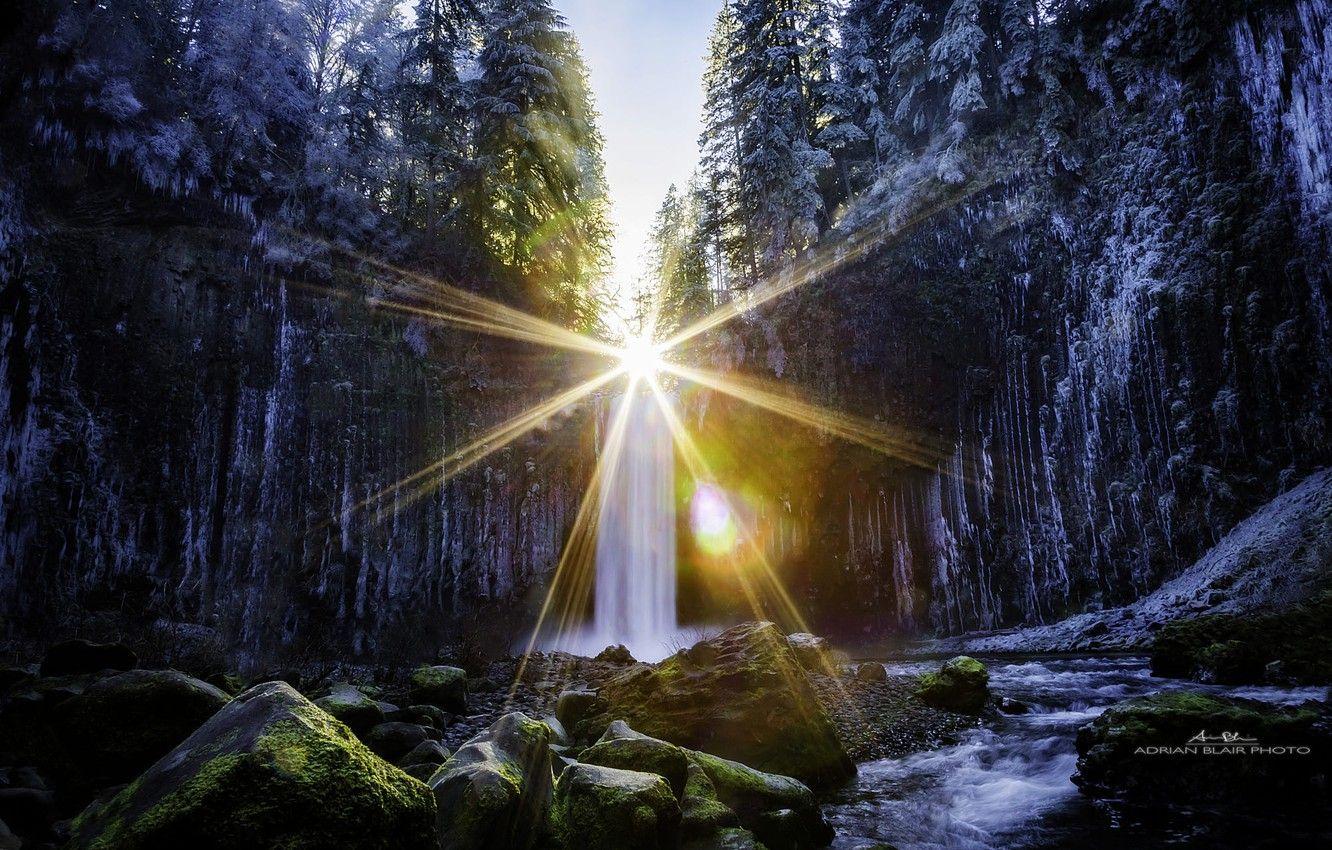 Winter Waterfall Wallpapers - Top Free Winter Waterfall Backgrounds ...