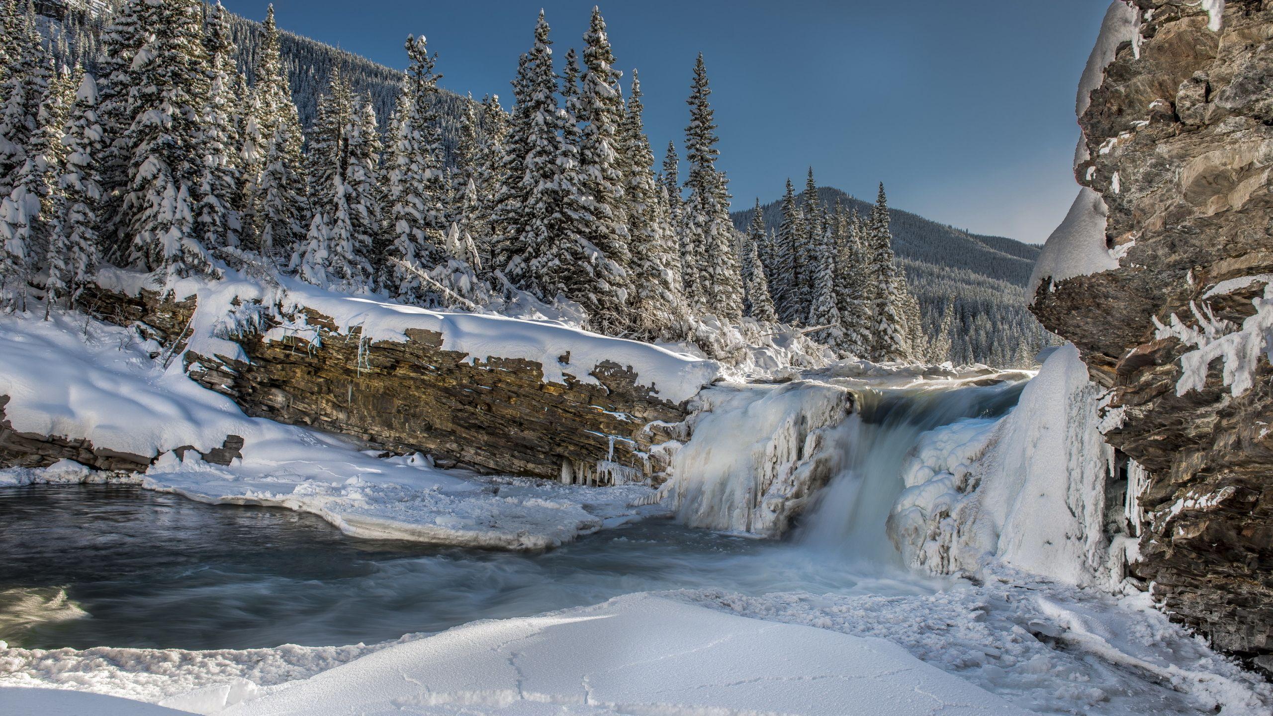 Winter Waterfall Wallpapers - Top Free Winter Waterfall Backgrounds - WallpaperAccess