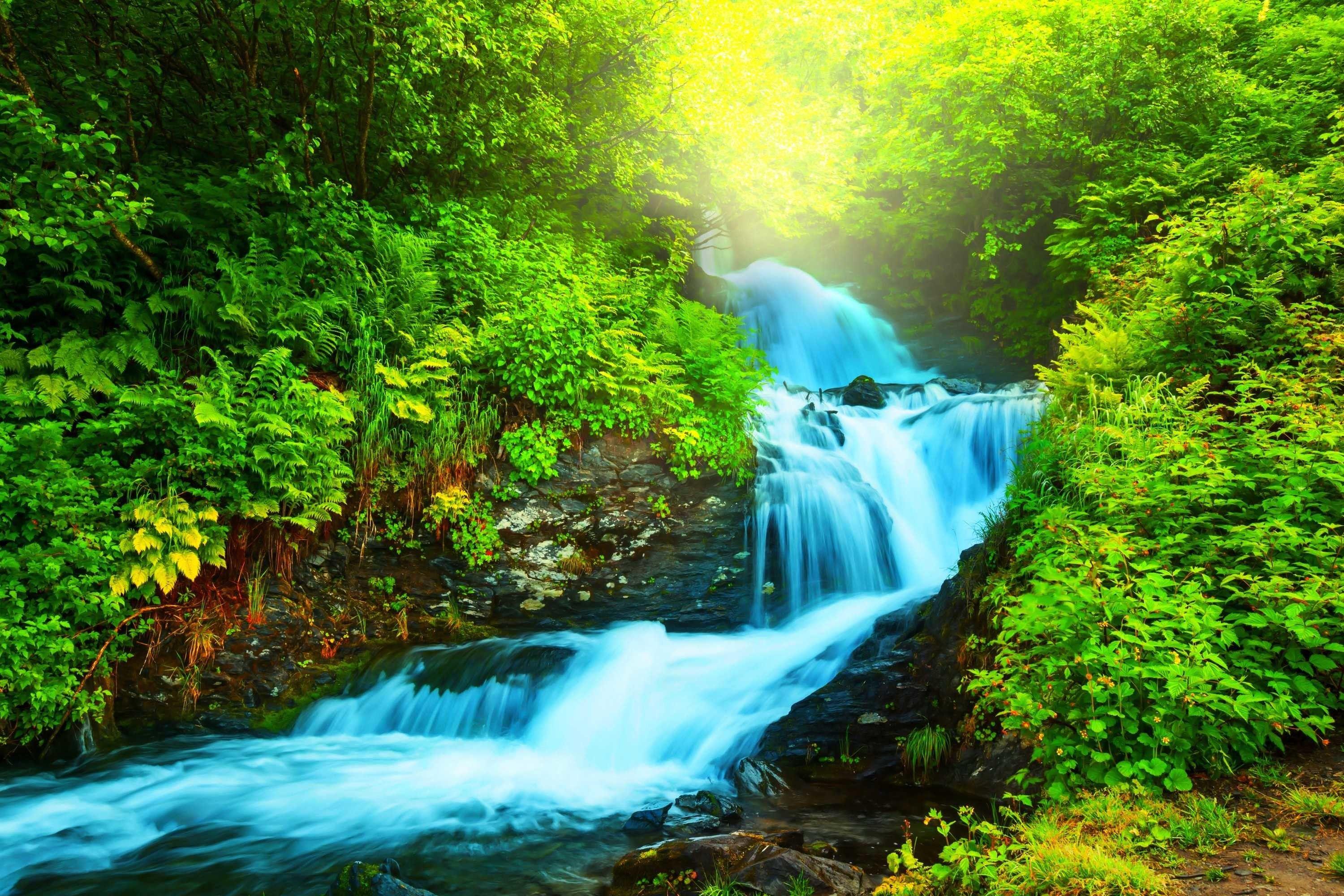 Waterfall Scenery Wallpapers - Top Free Waterfall Scenery Backgrounds ...