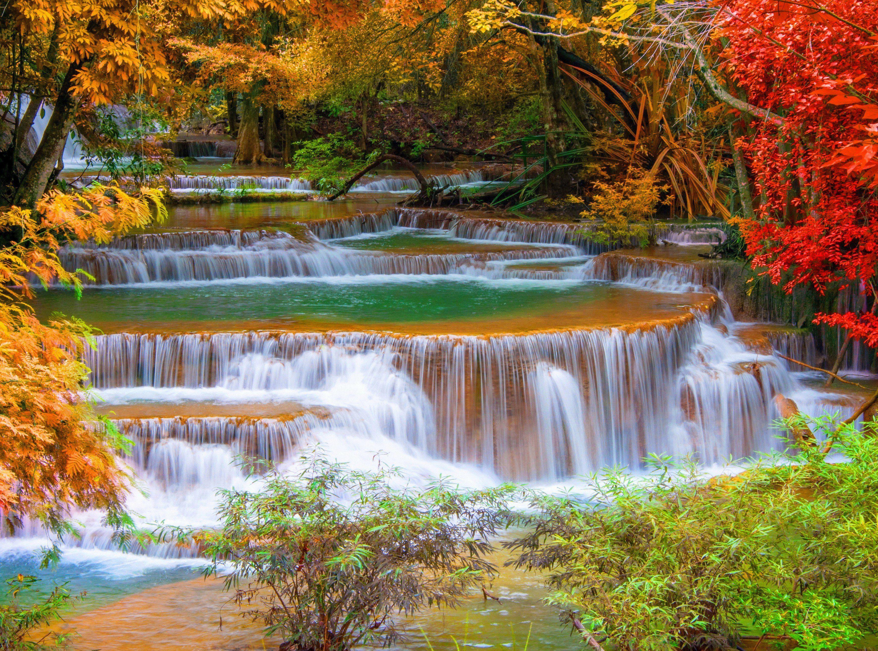 Autumn Waterfall Wallpapers - Top Free Autumn Waterfall Backgrounds ...