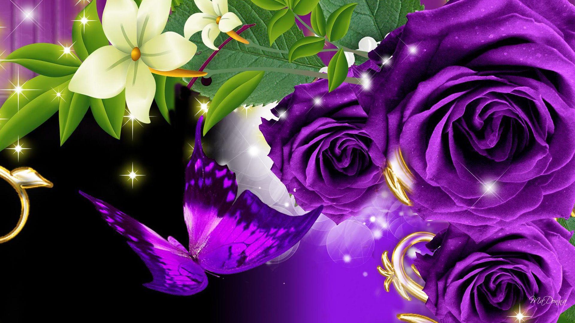 Purple Roses Wallpapers - Top Free Purple Roses Backgrounds ...