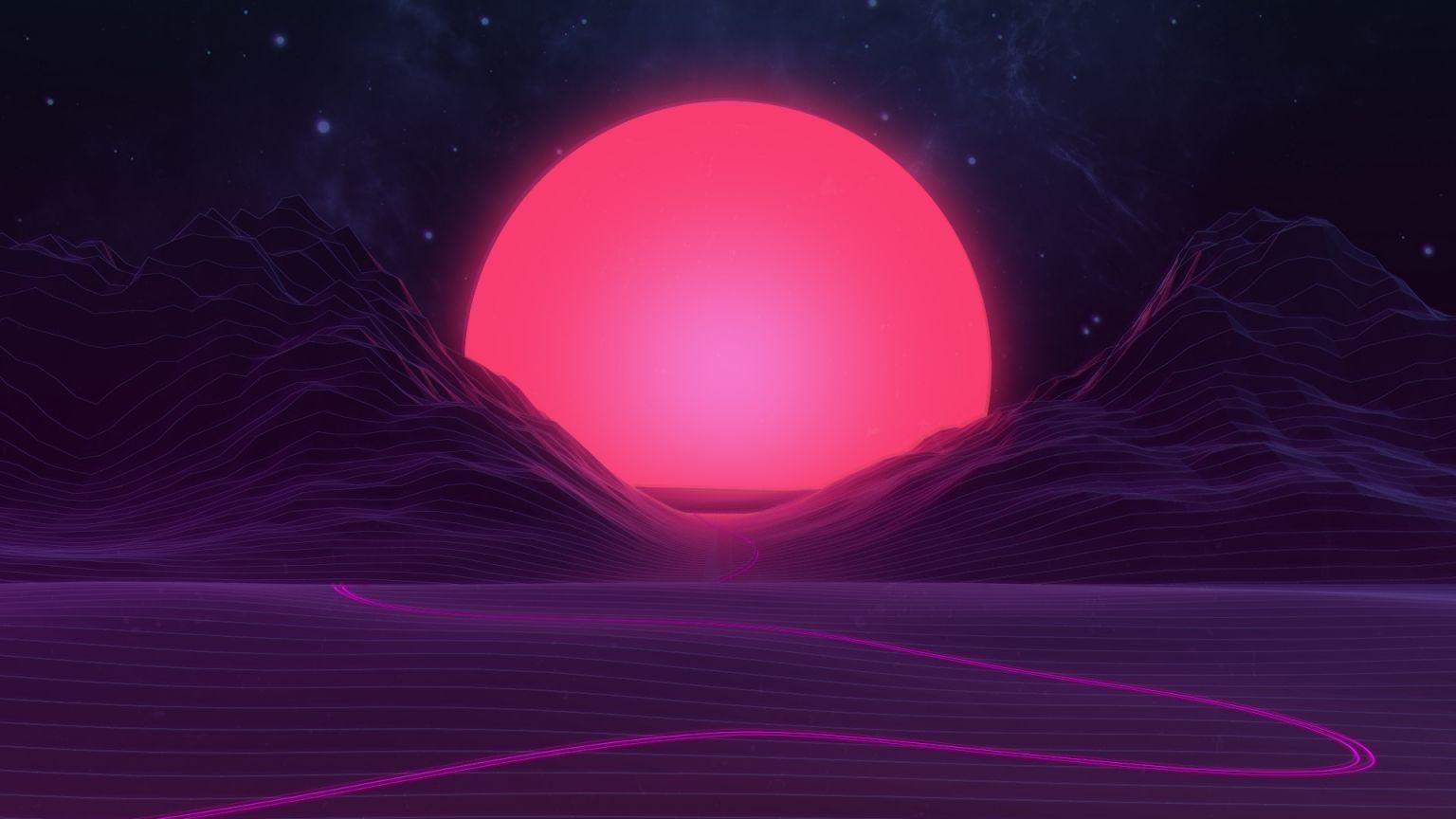 Neon Sunset Wallpapers - Top Free Neon Sunset Backgrounds - WallpaperAccess