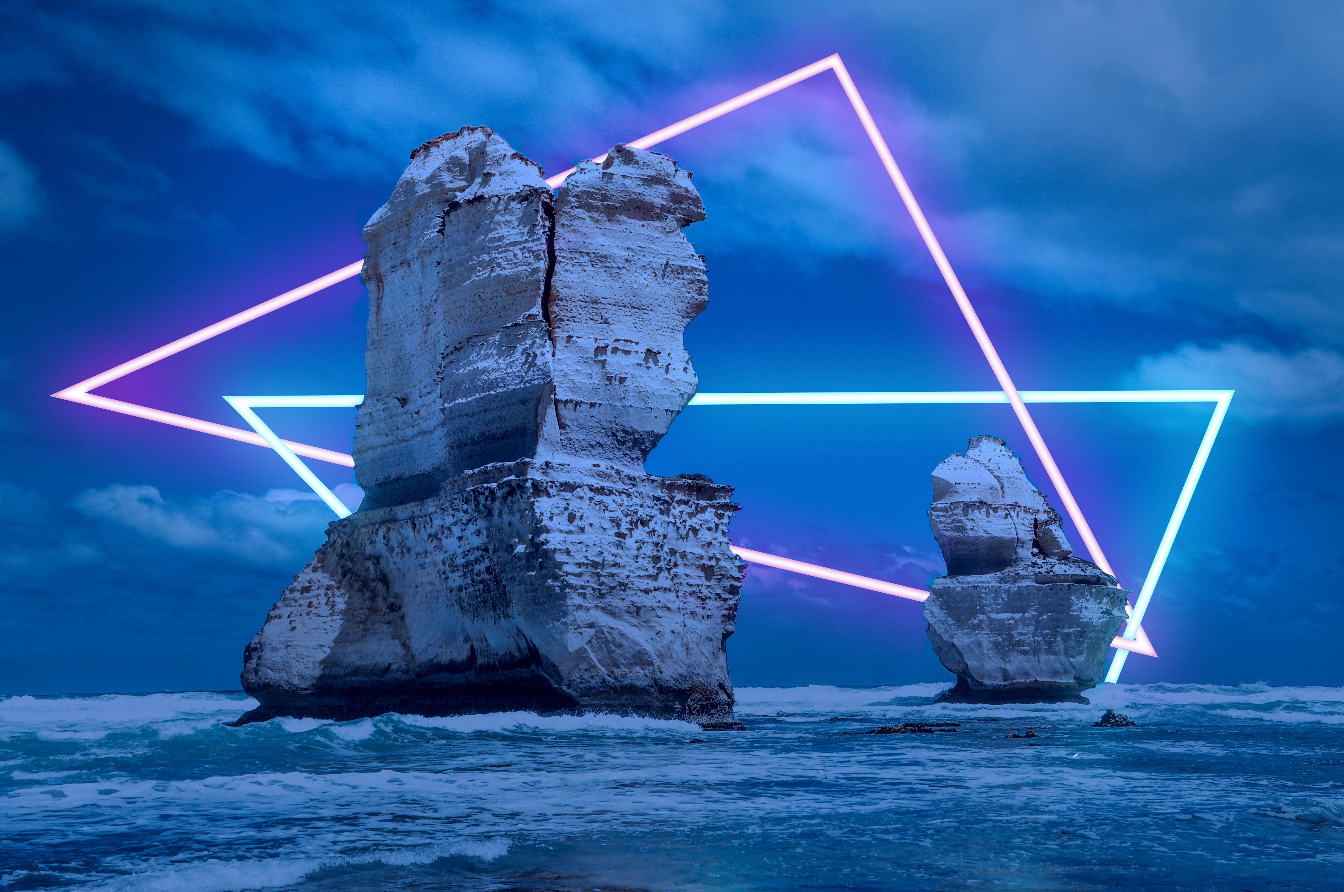 Neon Ocean Wallpapers - Top Free Neon Ocean Backgrounds - WallpaperAccess