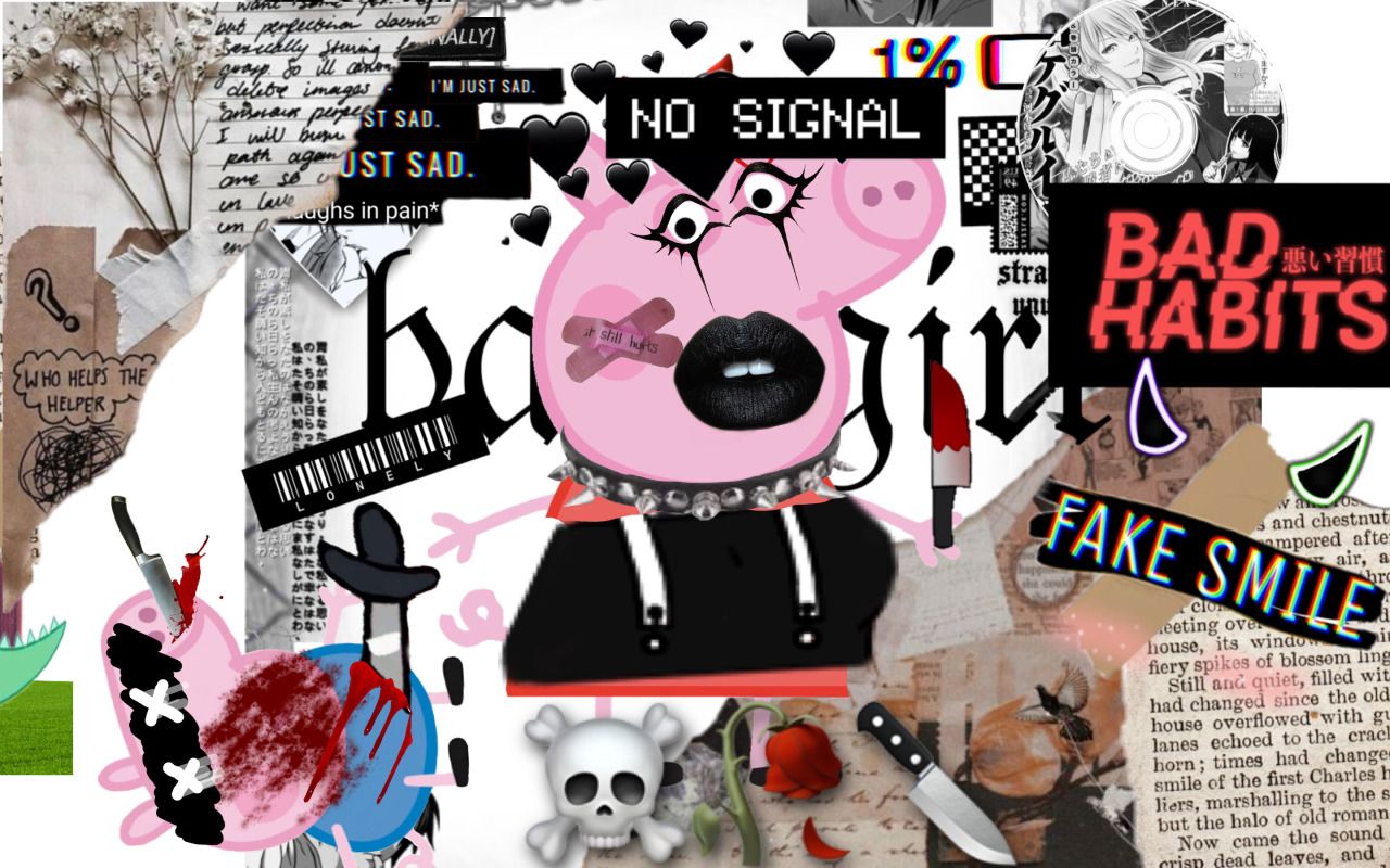 Peppa Pig Emo Wallpapers - Top Free Peppa Pig Emo Backgrounds ...
