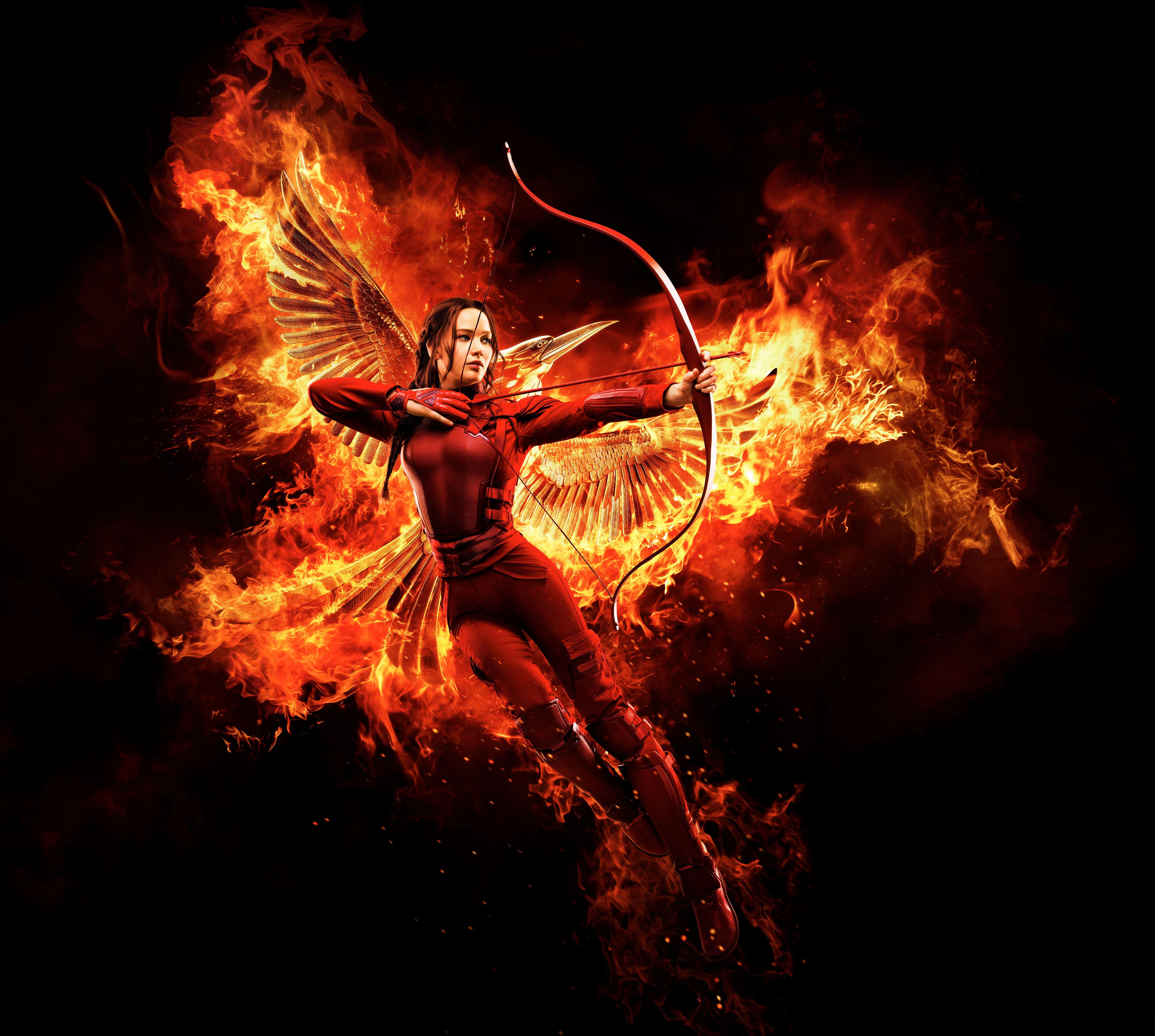 Katniss Catching Fire Wallpaper