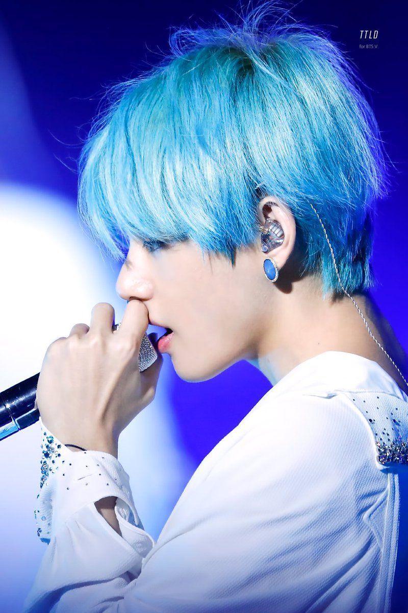 Taehyung Blue Hair Wallpapers - Top Free Taehyung Blue Hair Backgrounds ...