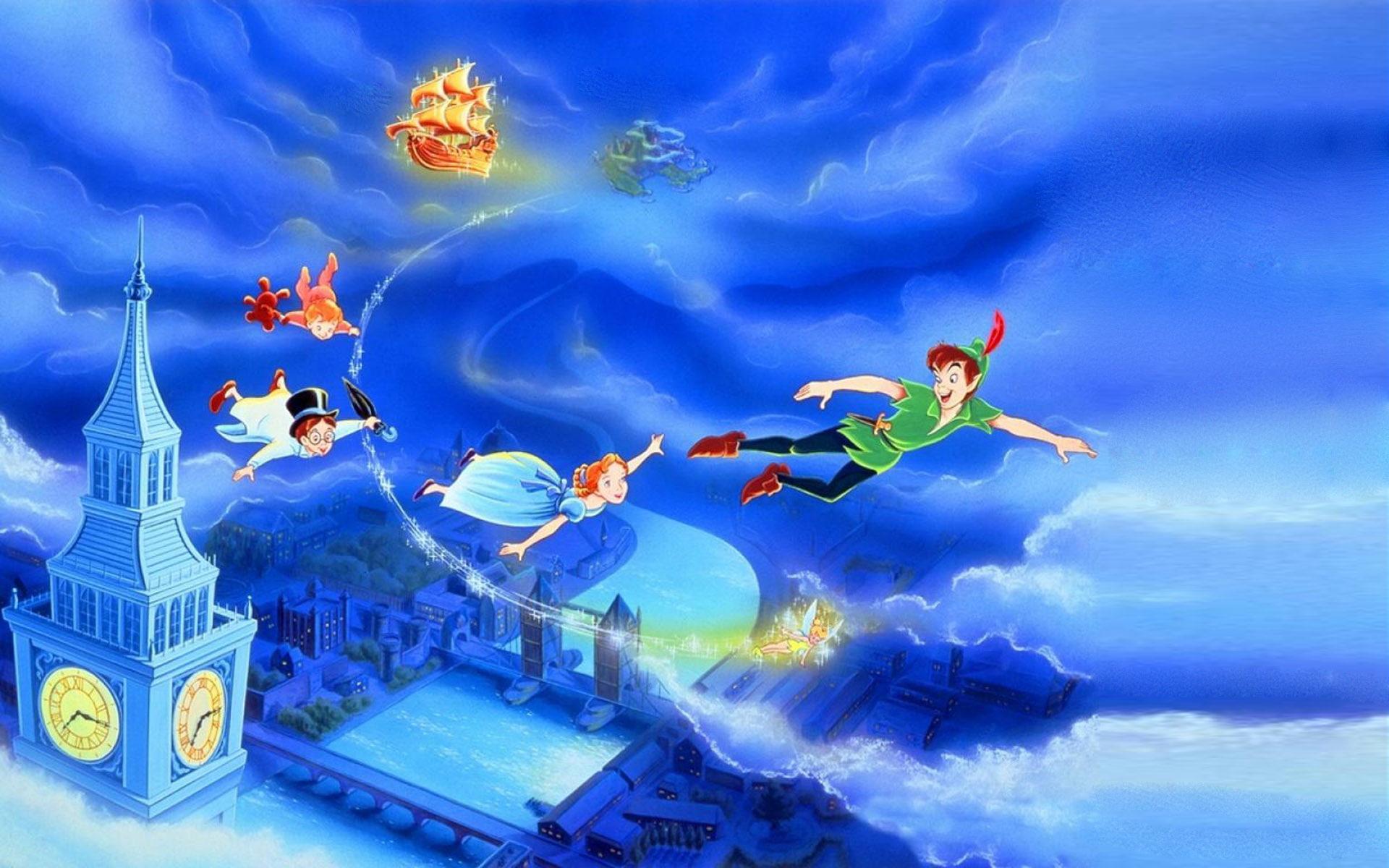 Peter Pan Flying Wallpapers - Top Free Peter Pan Flying Backgrounds ...