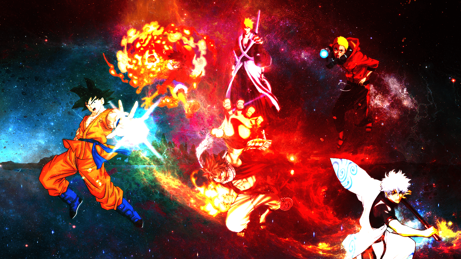 Anime Mix Wallpapers - Top Free Anime Mix Backgrounds - WallpaperAccess