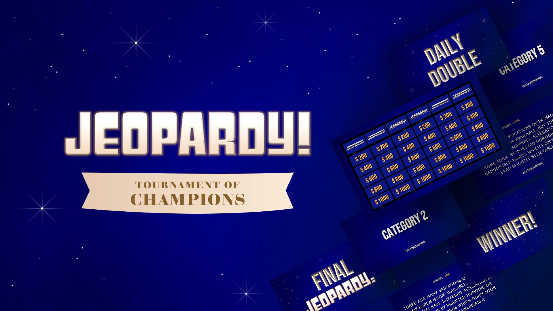 Jeopardy Wallpapers - Top Free Jeopardy Backgrounds - WallpaperAccess