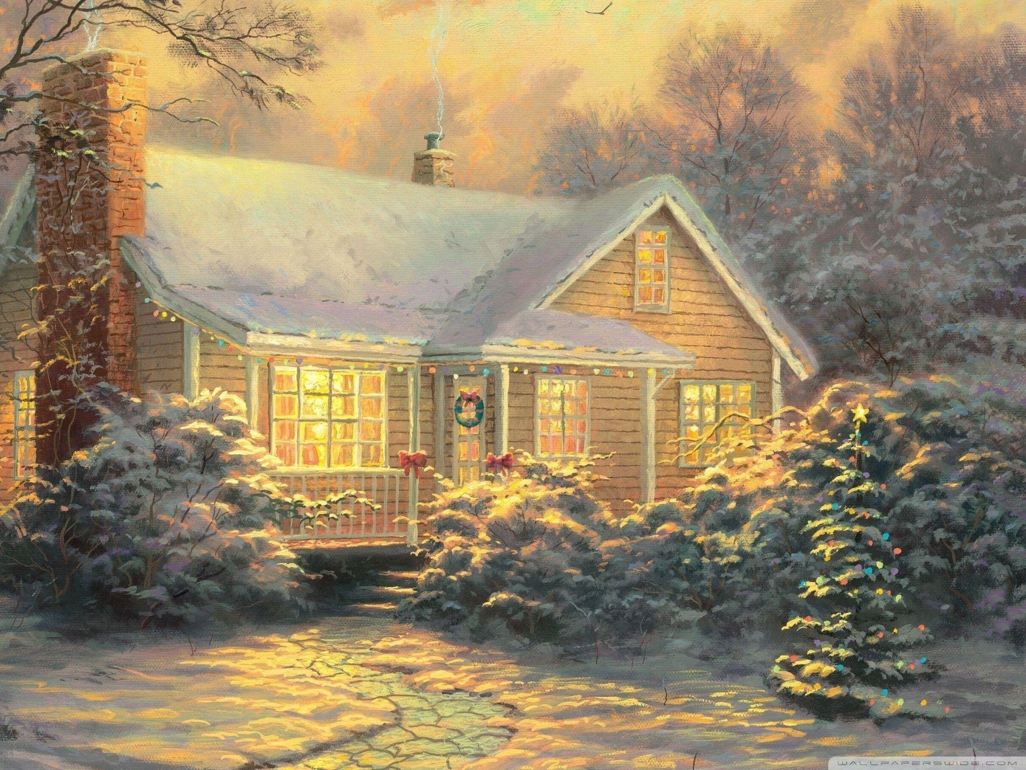 Christmas Cabin Wallpapers - Top Free Christmas Cabin Backgrounds ...