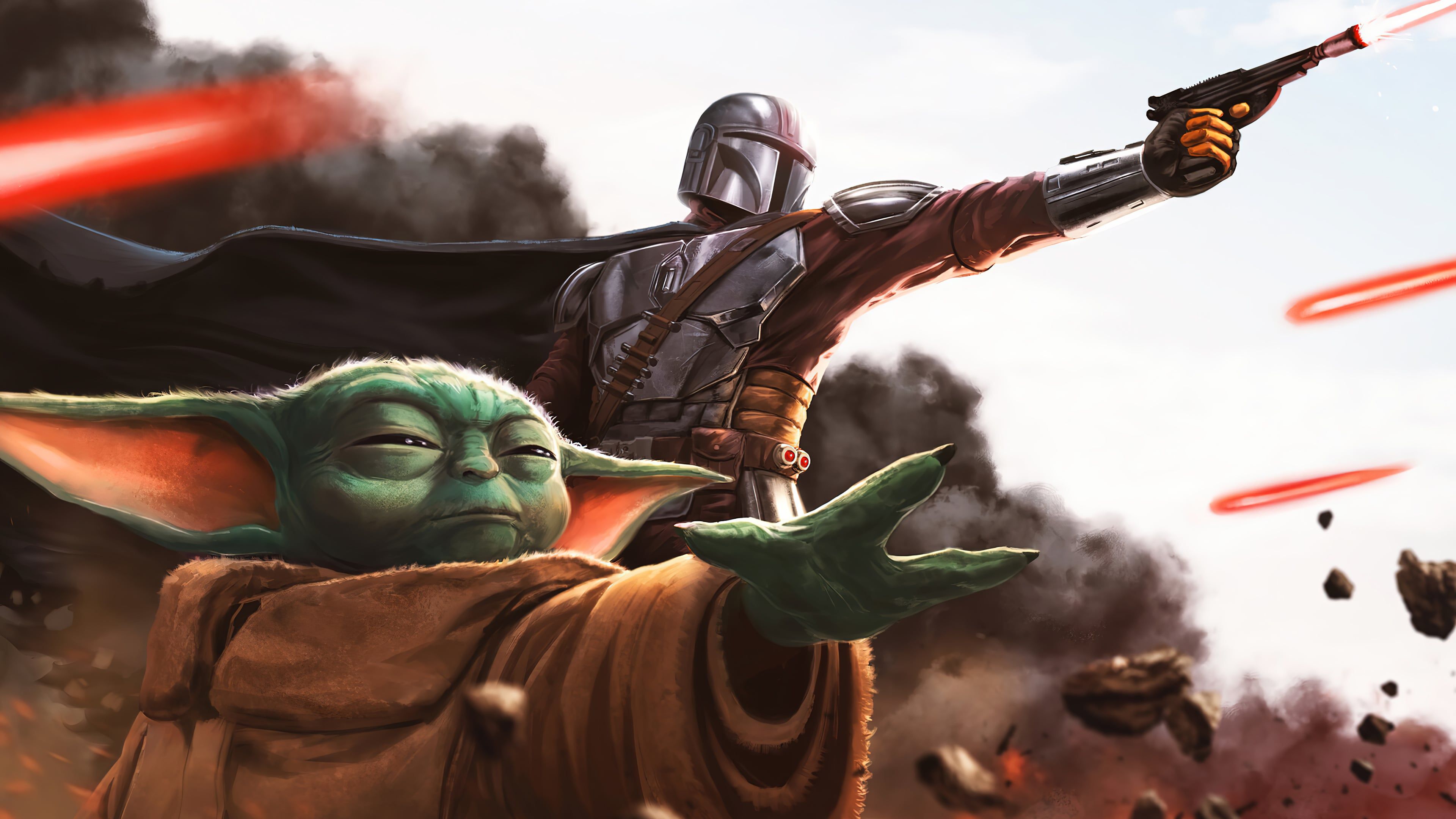 Mandalorian and Grogu Wallpapers - Top Free Mandalorian and Grogu ...