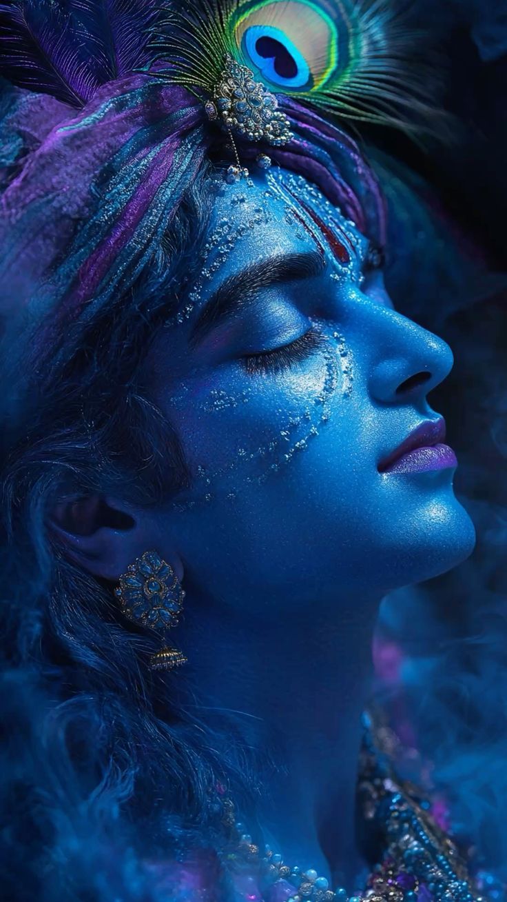 Blue Krishna Wallpapers - Top Free Blue Krishna Backgrounds ...