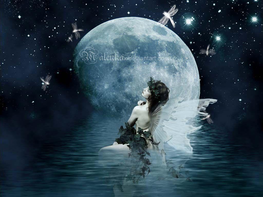 Moon Fairy Wallpapers - Top Free Moon Fairy Backgrounds - WallpaperAccess