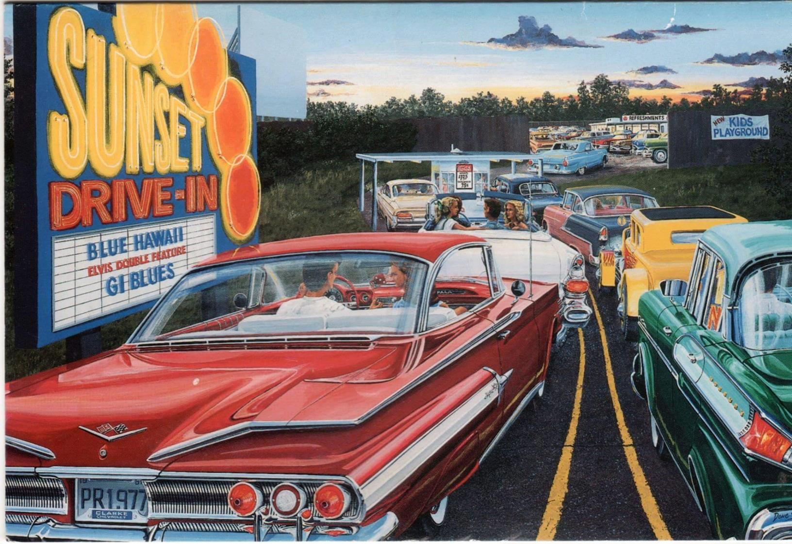 Classic Car at Drive in Movie Wallpapers - Top Free Classic Car at ...
