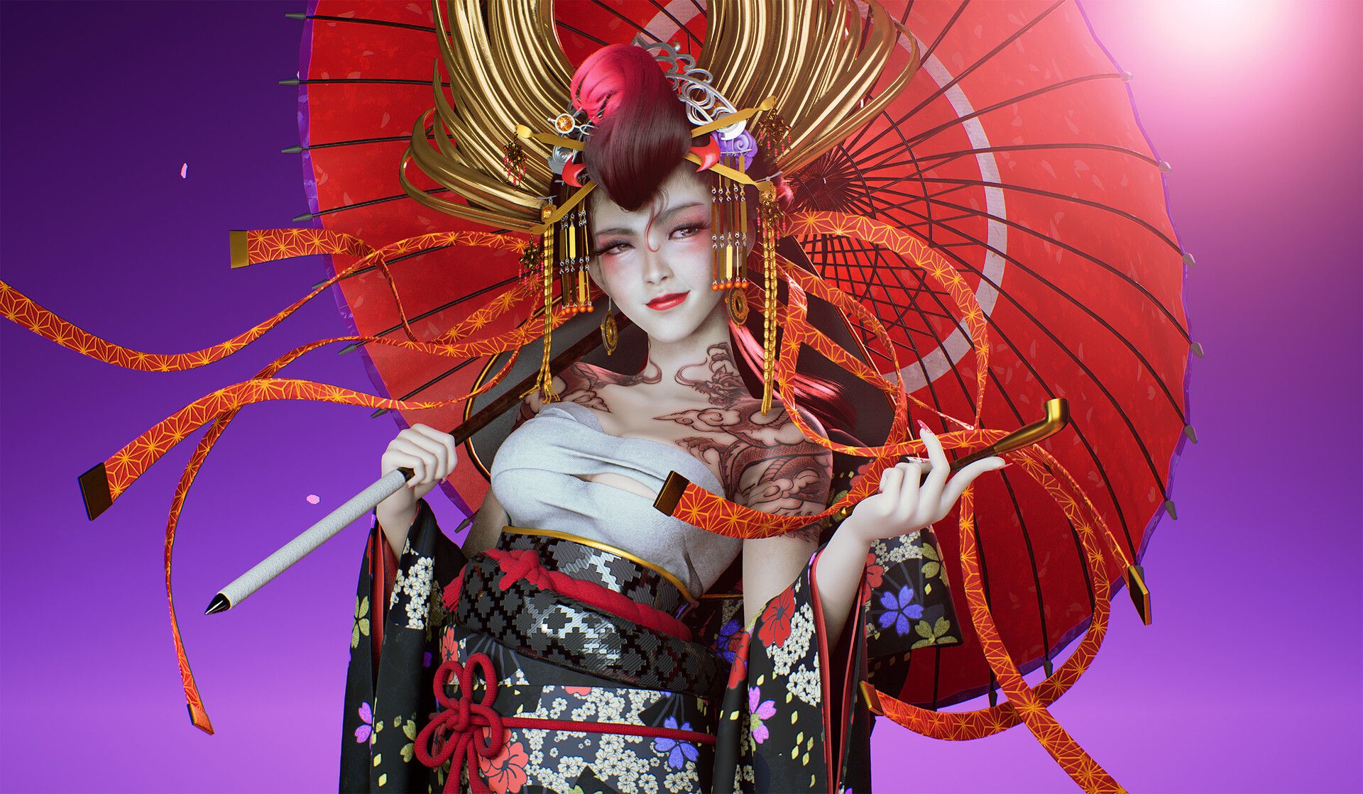 Oiran Wallpapers - Top Free Oiran Backgrounds - WallpaperAccess