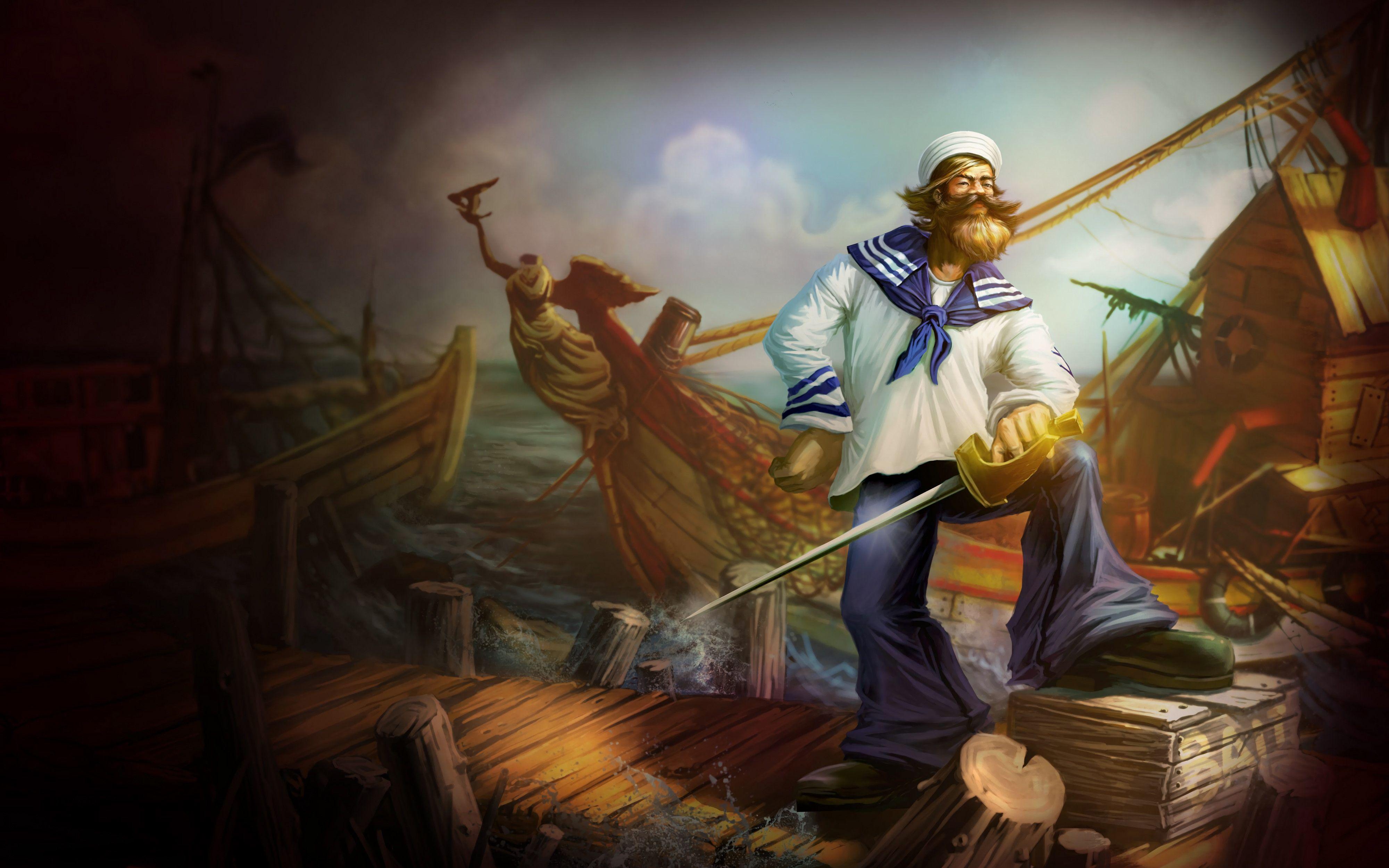 Gangplank Wallpapers - Top Free Gangplank Backgrounds - WallpaperAccess