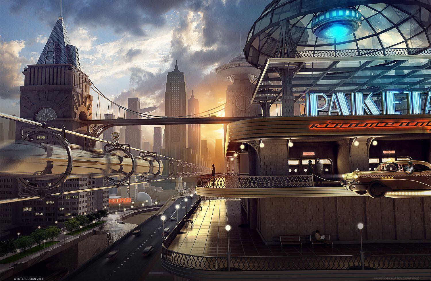 Retro Futuristic Wallpapers - Top Free Retro Futuristic Backgrounds ...