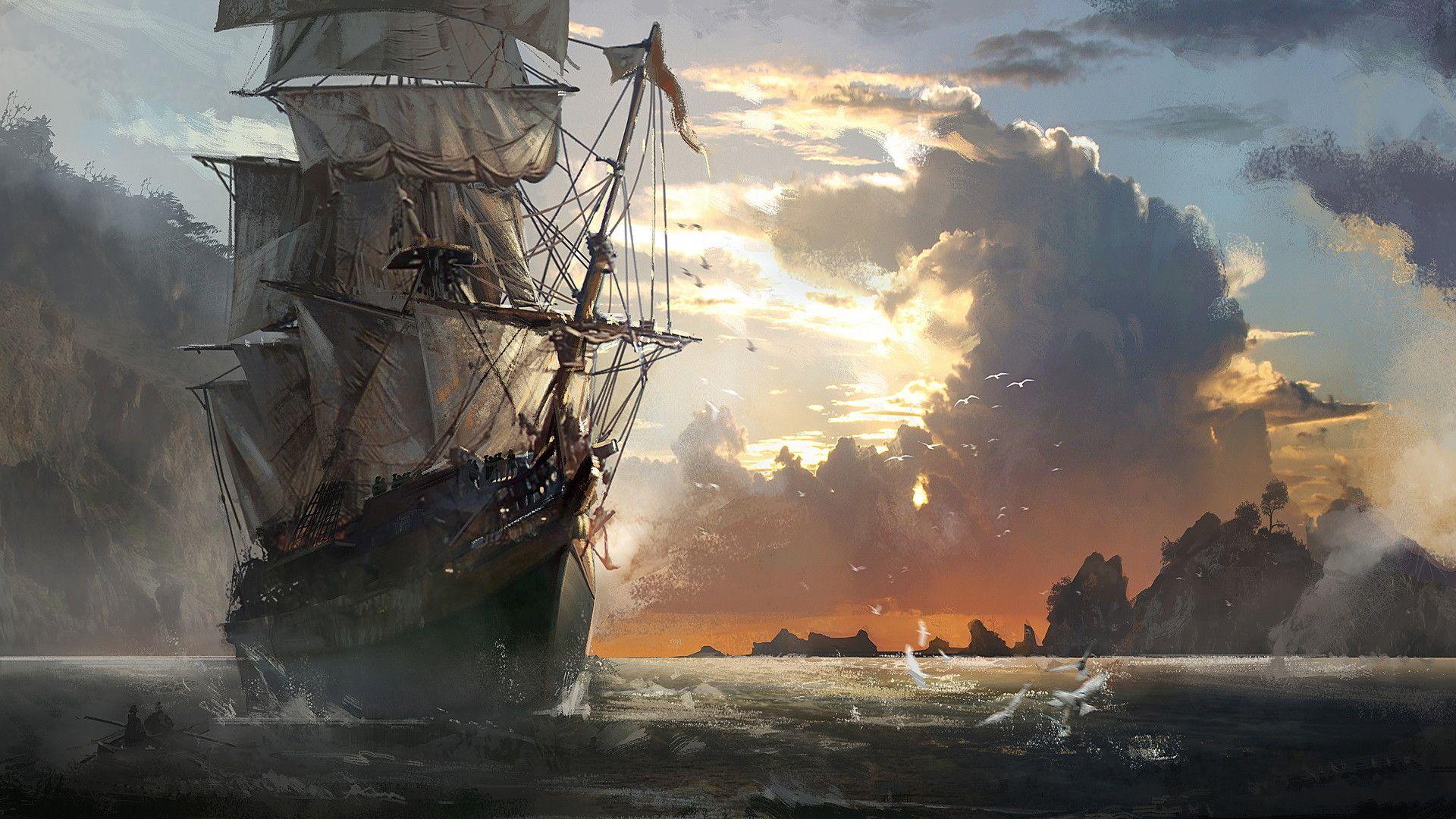 Sail Ship Wallpapers - Top Free Sail Ship Backgrounds - WallpaperAccess
