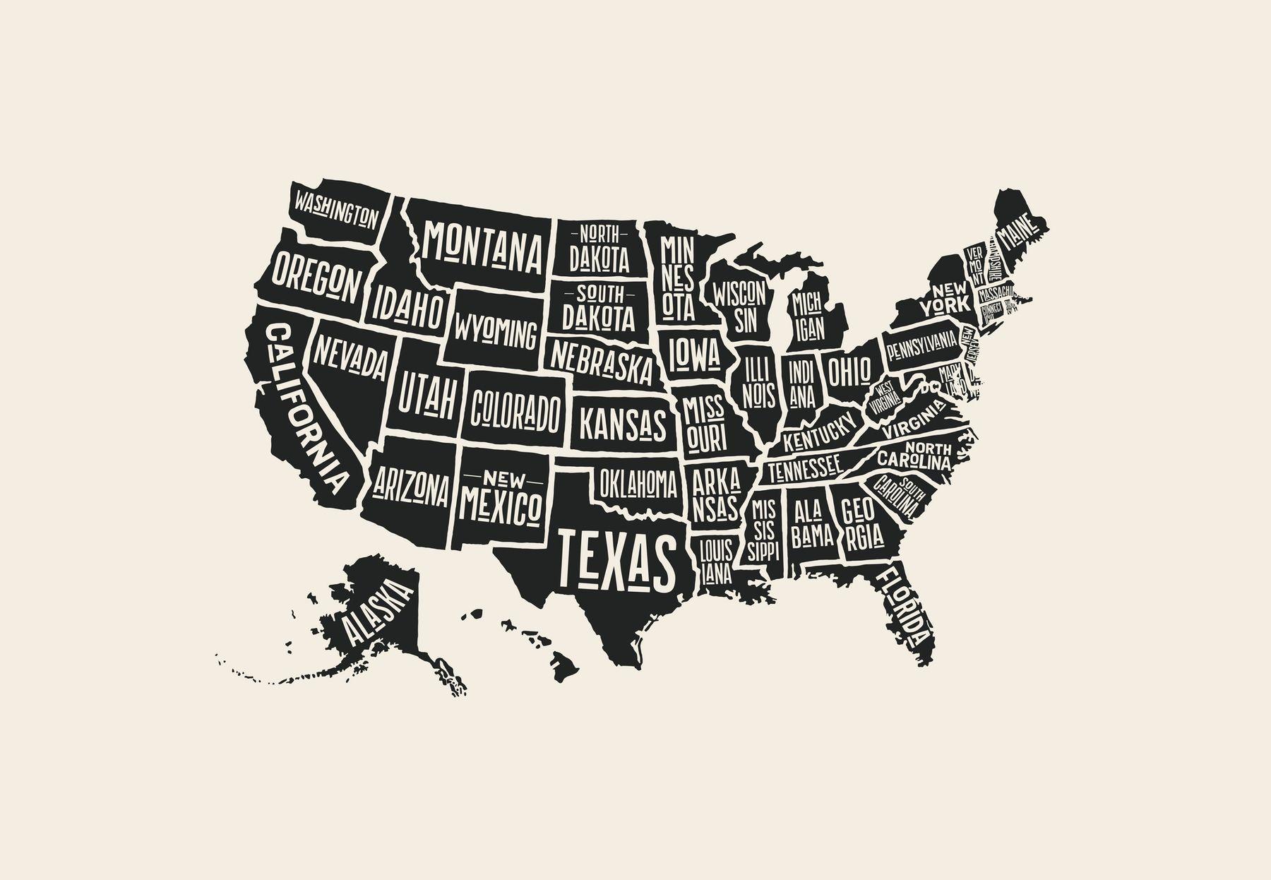 United States Map Wallpapers - Top Free United States Map Backgrounds ...