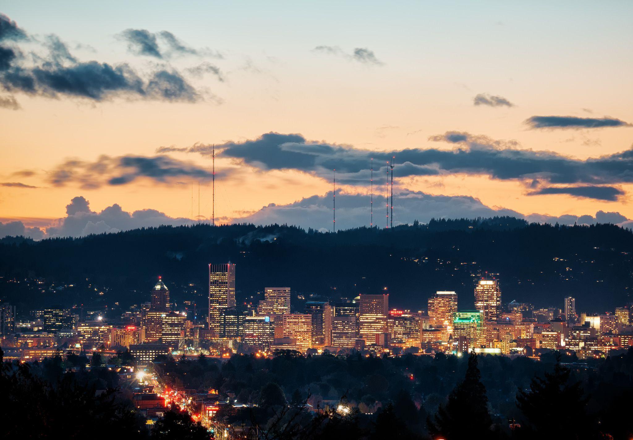 Portland Skyline Wallpapers - Top Free Portland Skyline Backgrounds ...
