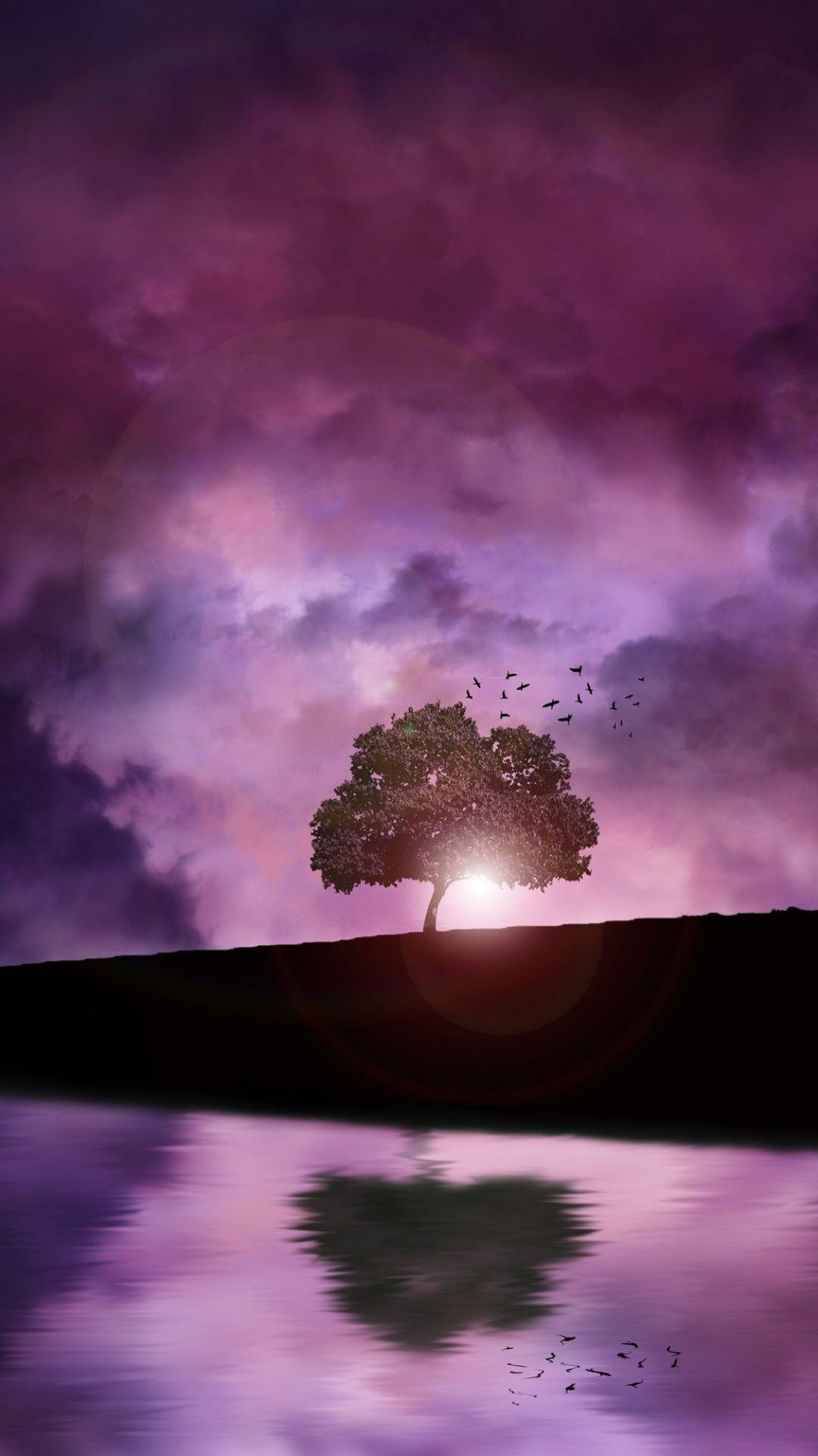 Purple Tree Wallpapers - Top Free Purple Tree Backgrounds - WallpaperAccess