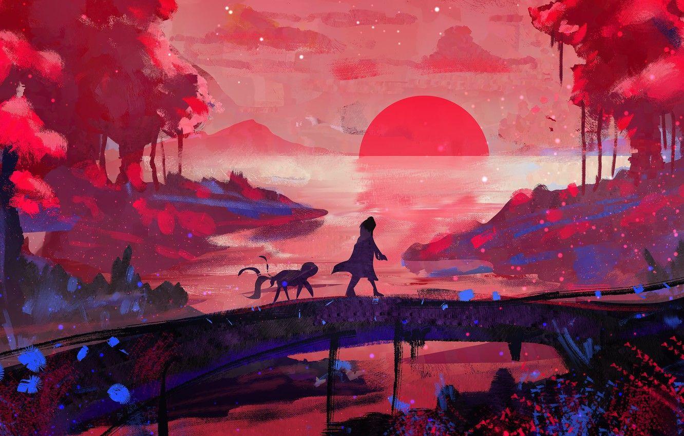 Sunset Painting Wallpapers - Top Free Sunset Painting Backgrounds ...