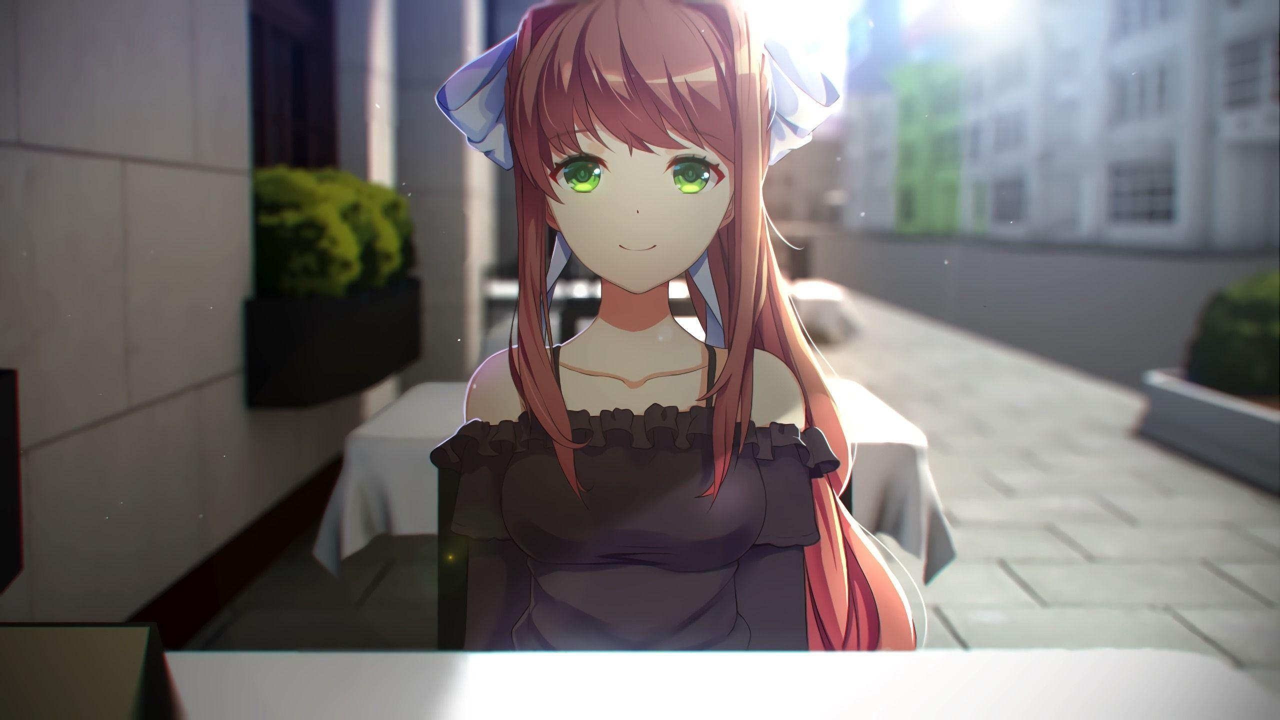 Monika Wallpapers - Top Free Monika Backgrounds - WallpaperAccess